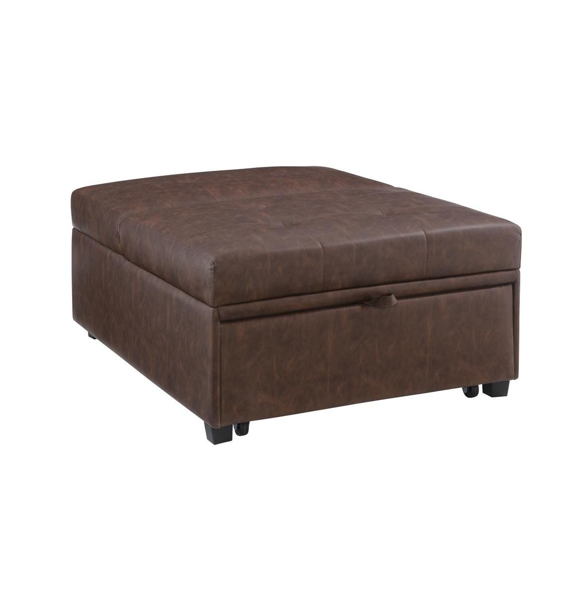 Click here for Powell Boone Sofa Bed  Brown Faux Leather prices