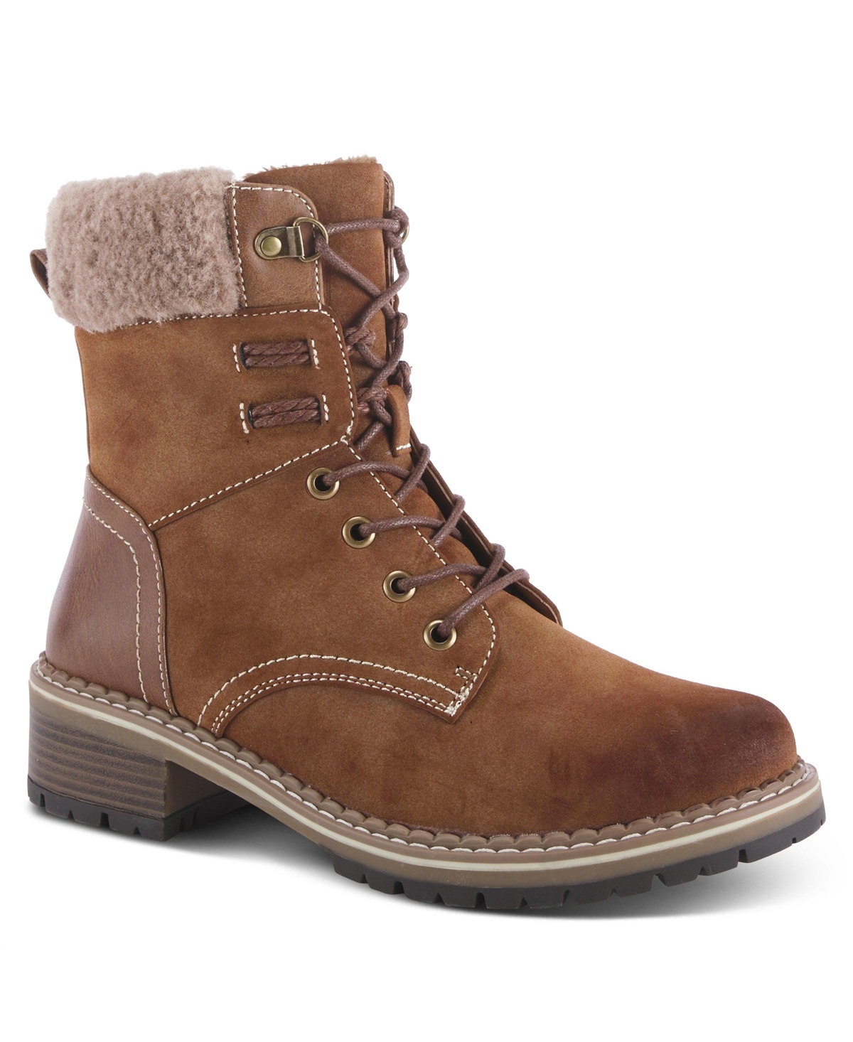 Click here for Patrizia Women s Jordyn Faux Fur Trim Lace-Up Boot... prices