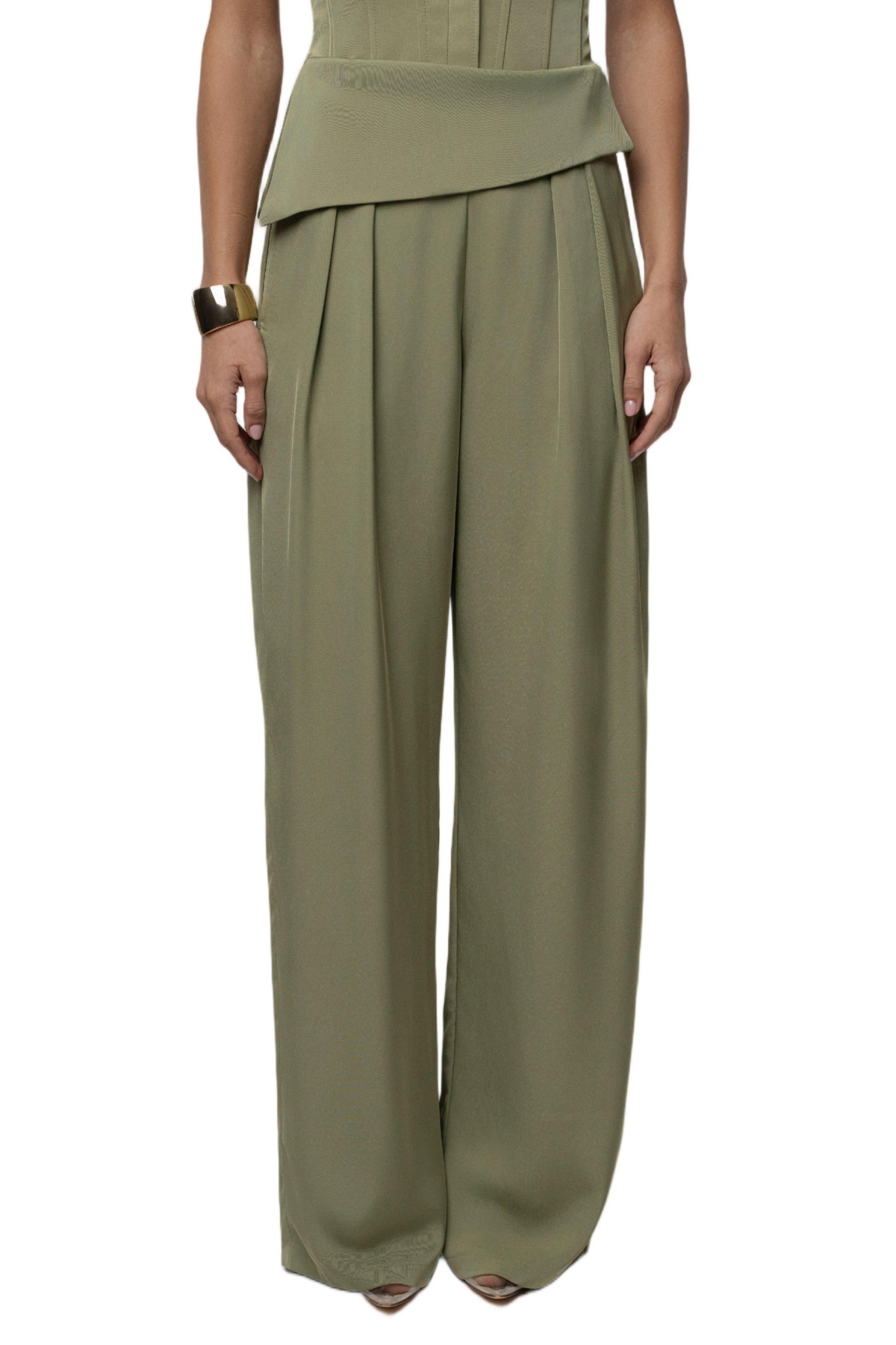 Click here for Jluxlabel Womens Womens Executive Trousers - Green prices