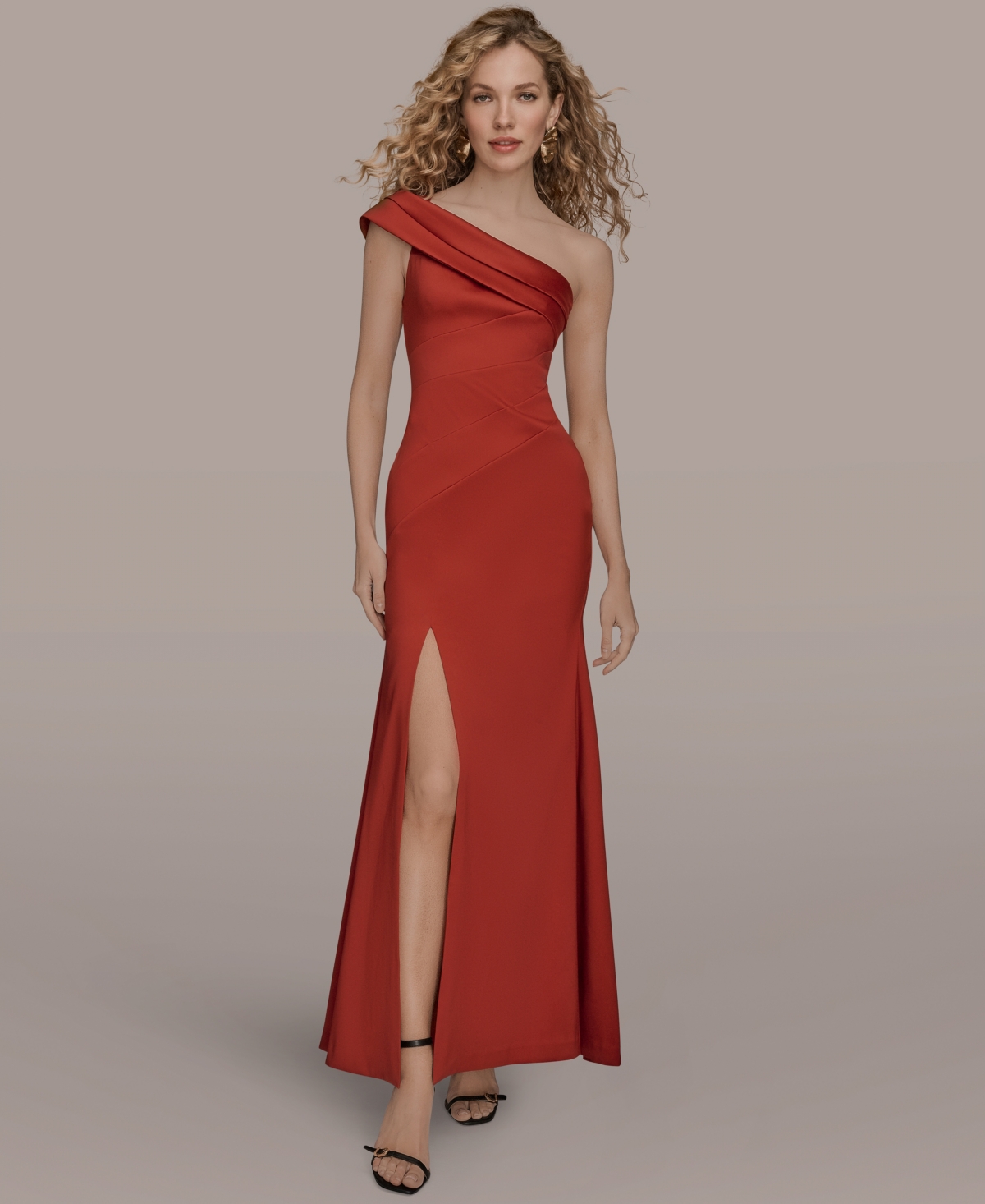 Click here for Donna Karan New York Womens One-Shoulder Maxi Dres... prices