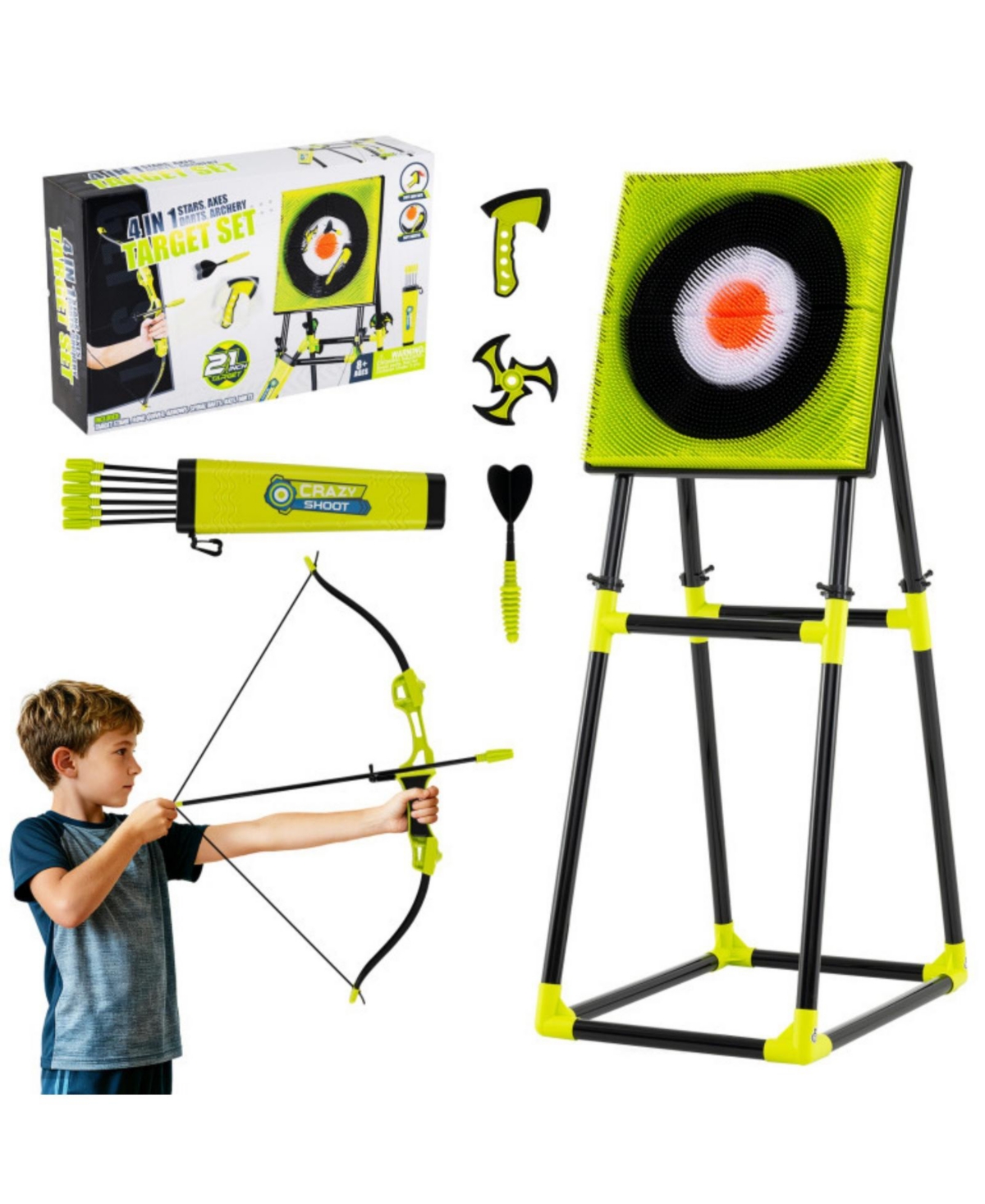 Click here for 4-in-1 Throwing Target Game Set with Axes  Darts... prices
