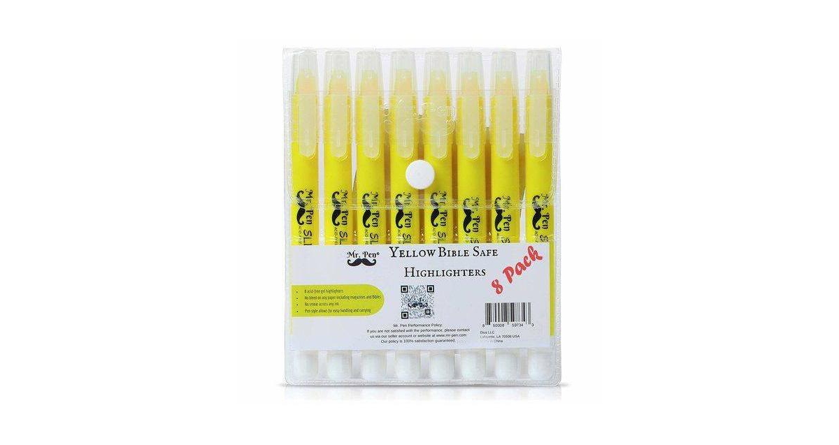 Click here for Mr. Pen No Bleed Gel Bible Highlighters  Yellow  P... prices