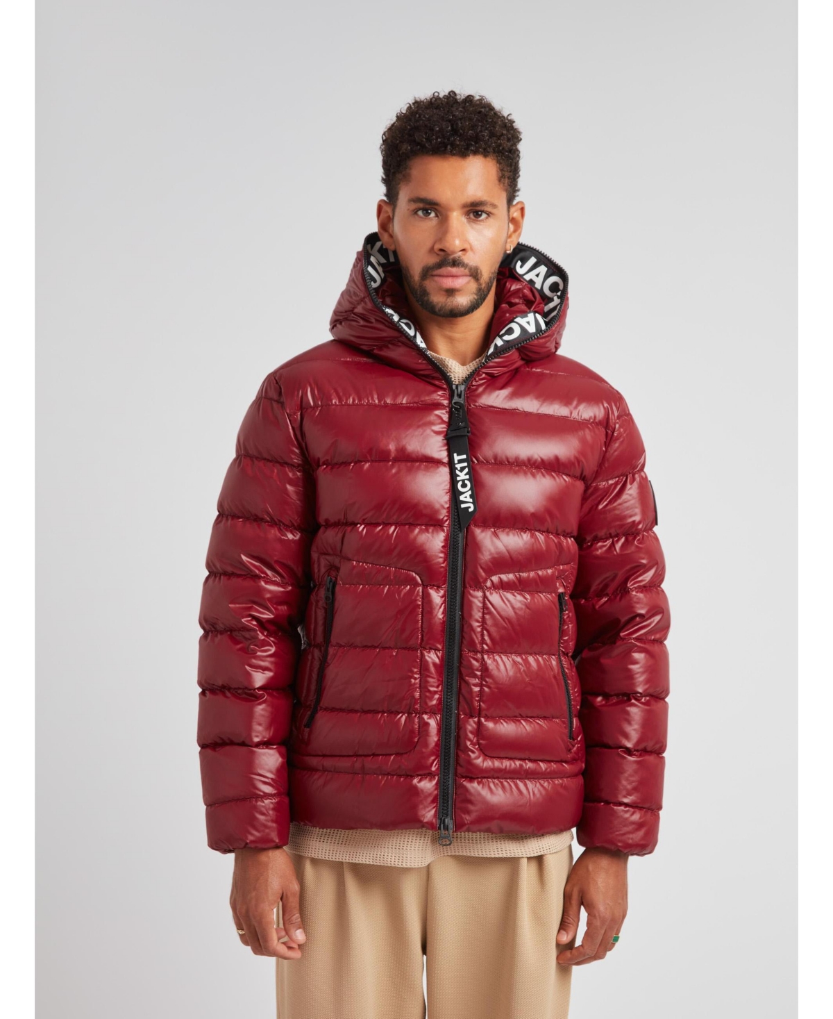 Click here for JACK1T Mens R4D Tramline Hooded Puffer Jacket - Da... prices