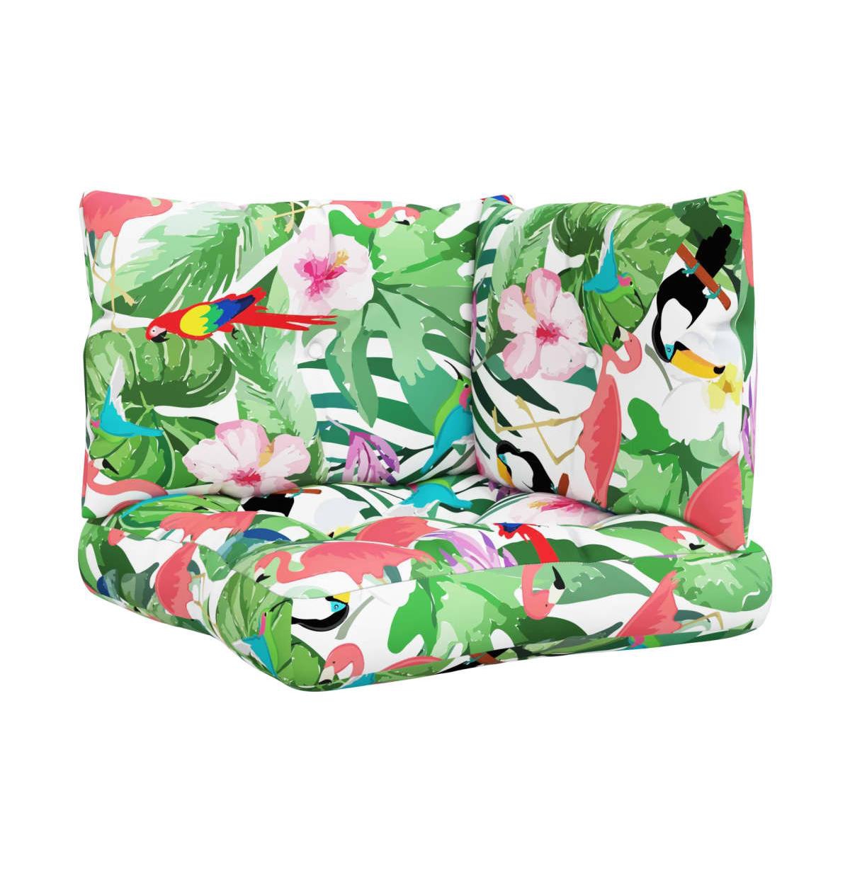 Click here for vidaXL Pallet Cushion Multicolor Oxford fabric (10... prices