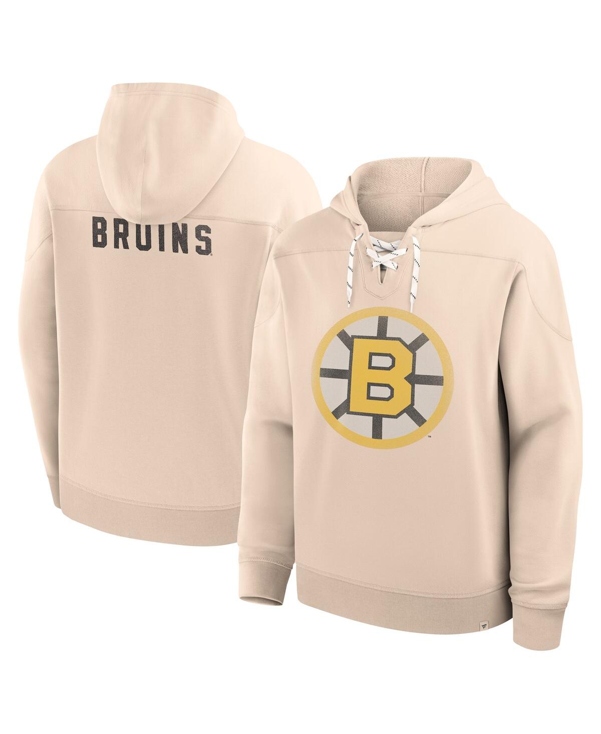 Click here for Fanatics Mens Cream Boston Bruins Vintage Hoodie -... prices