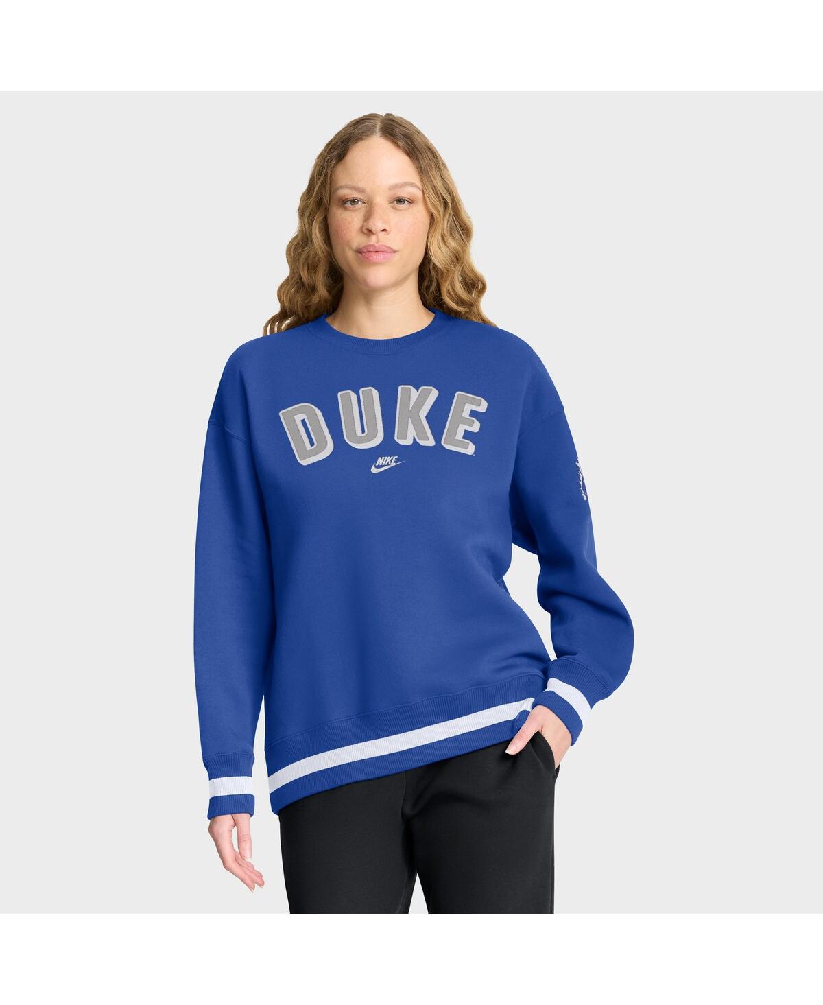 Click here for Womens Royal Duke Blue Devils Oversized Legacy Pho... prices