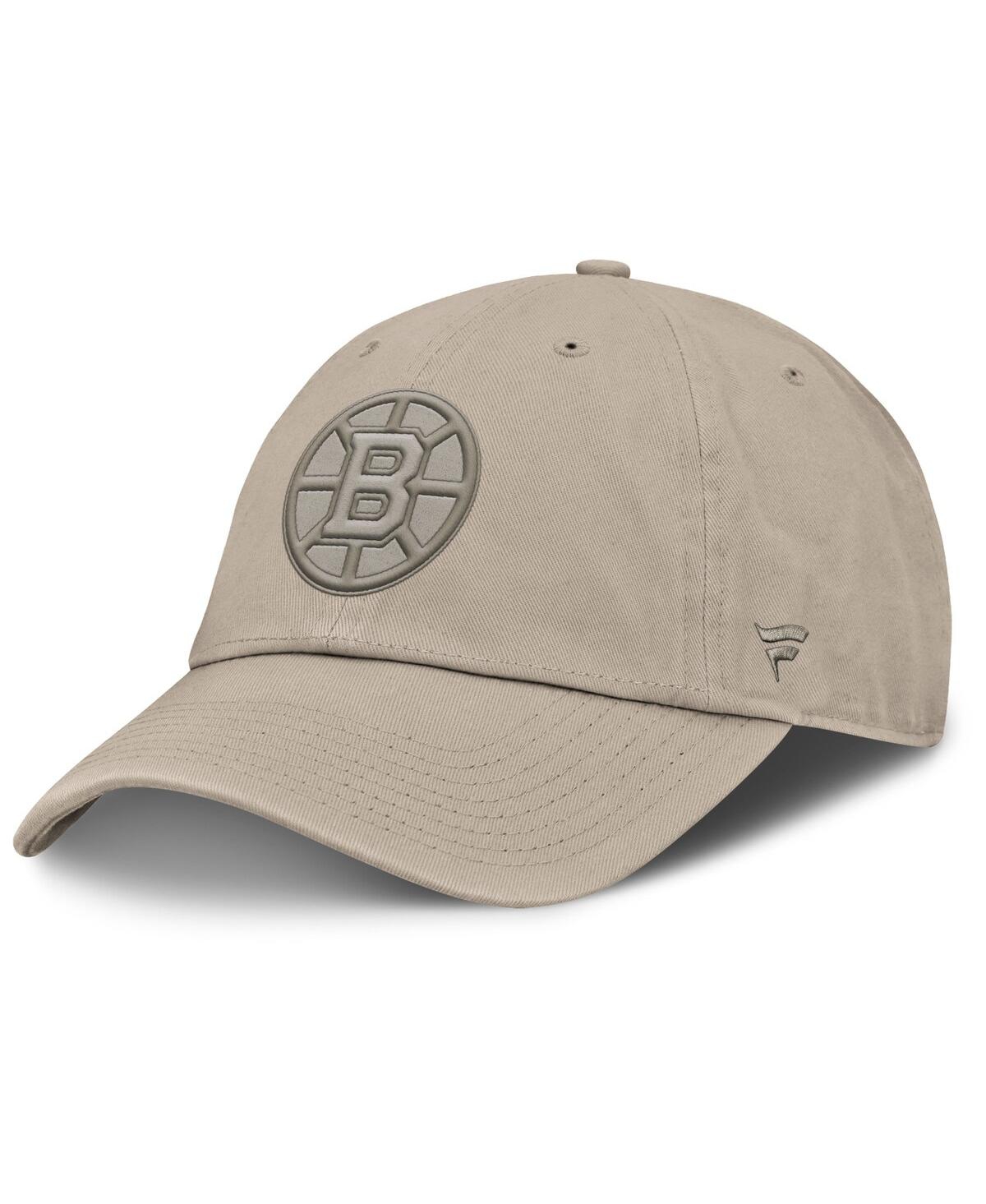 Click here for Fanatics Mens Tan Boston Bruins Authentic Pro Road... prices