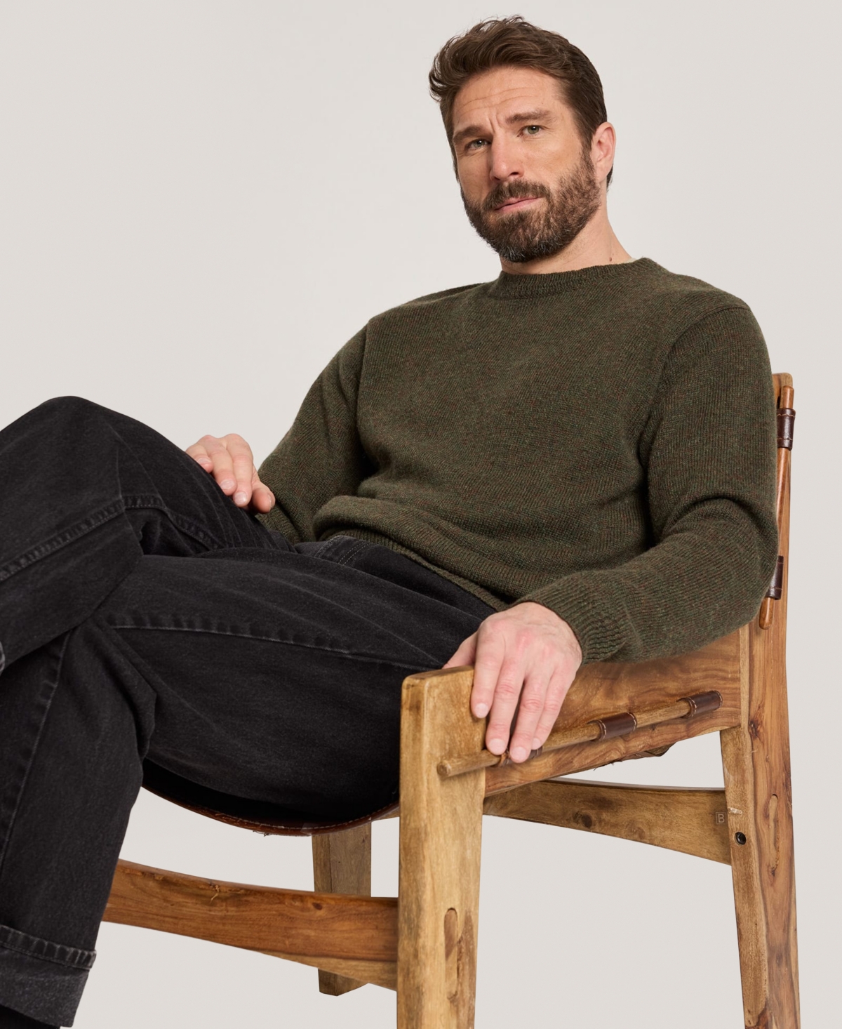 Click here for Pendleton Mens Wool Crew Sweater - Camo Heather prices