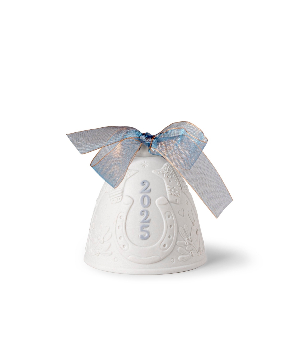 Click here for Lladro 2025 Christmas Bell Ornament - White prices