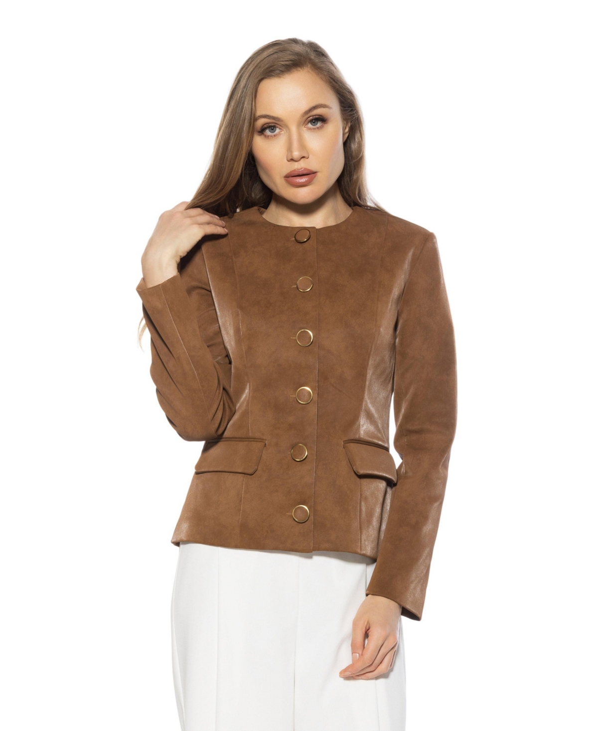Click here for Alexia Admor Womens Brivan Blazer - Camel prices