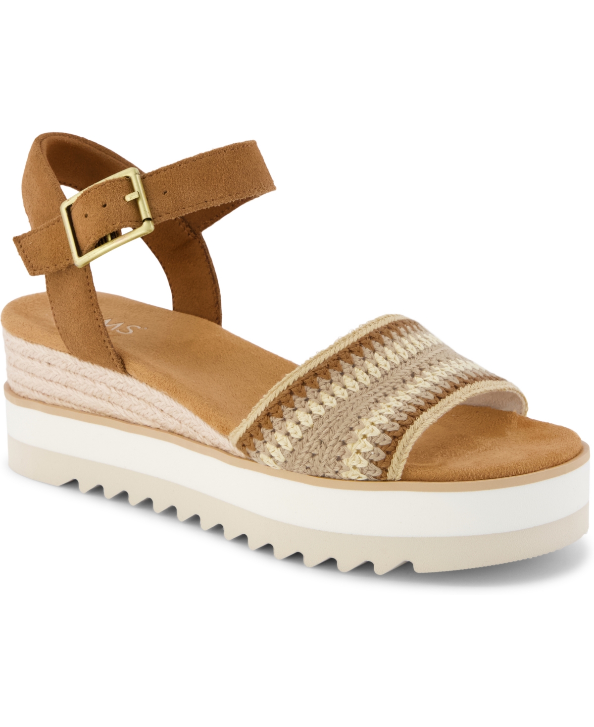 Click here for Toms Womens Diana Platform Wedge Sandals - Almond... prices