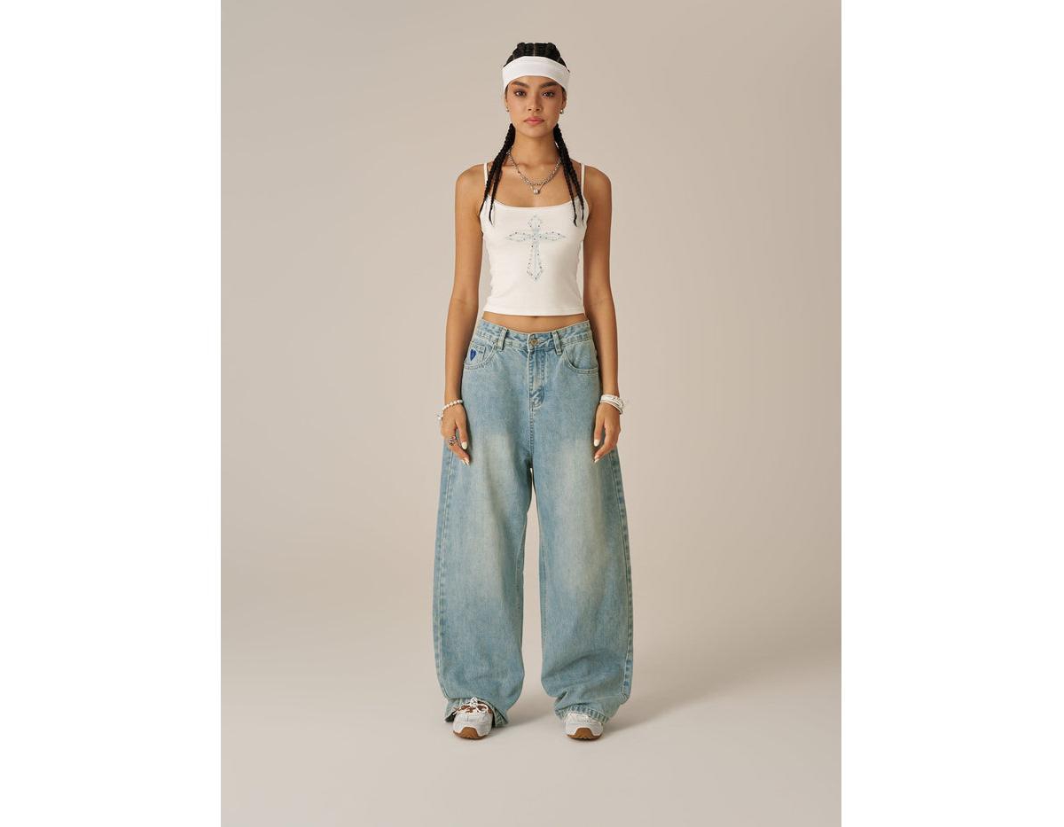 Click here for Aelfric Eden Womens Baggy Jeans - Blue prices