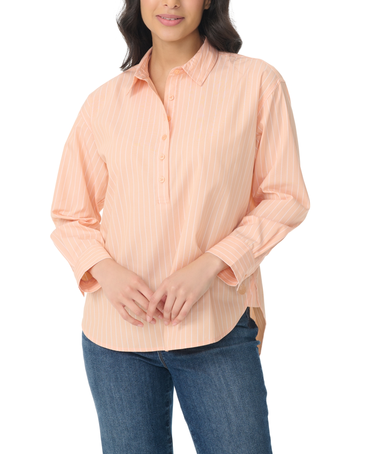 Click here for Gloria Vanderbilt Womens Amanda Pop-Over Long-Slee... prices