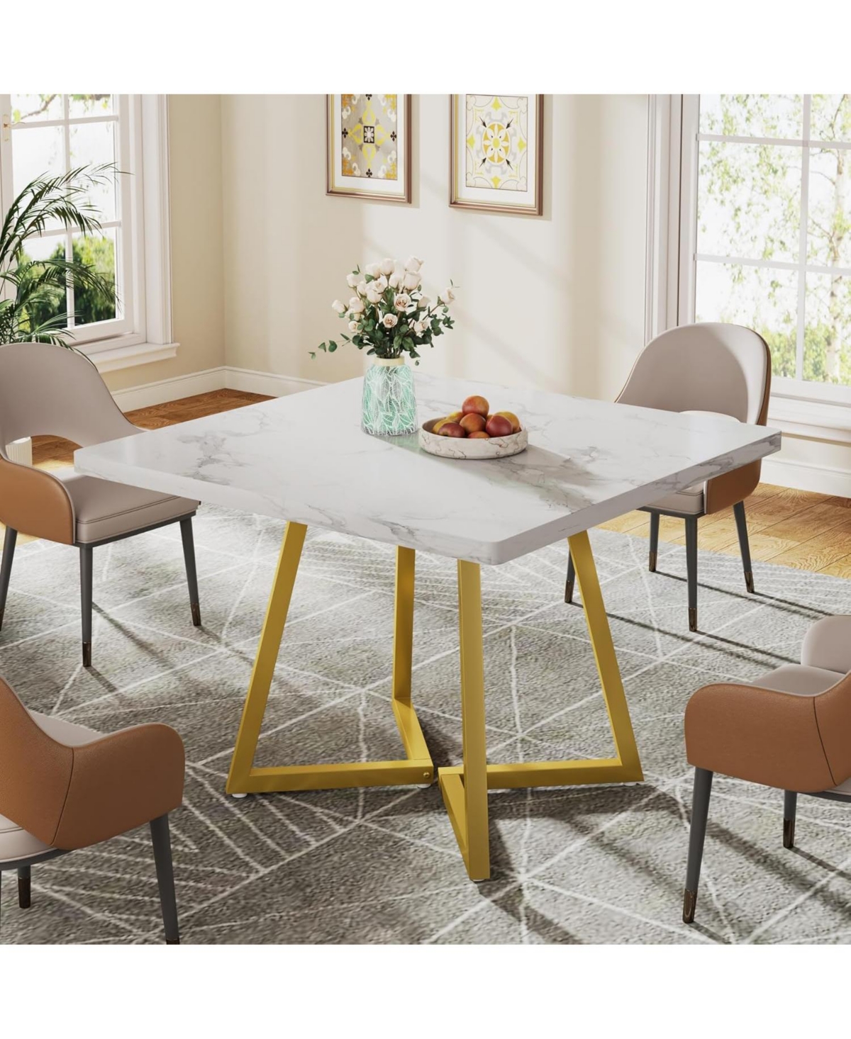 Click here for Tribesigns Square Dining Table for 4  31.5" I... prices
