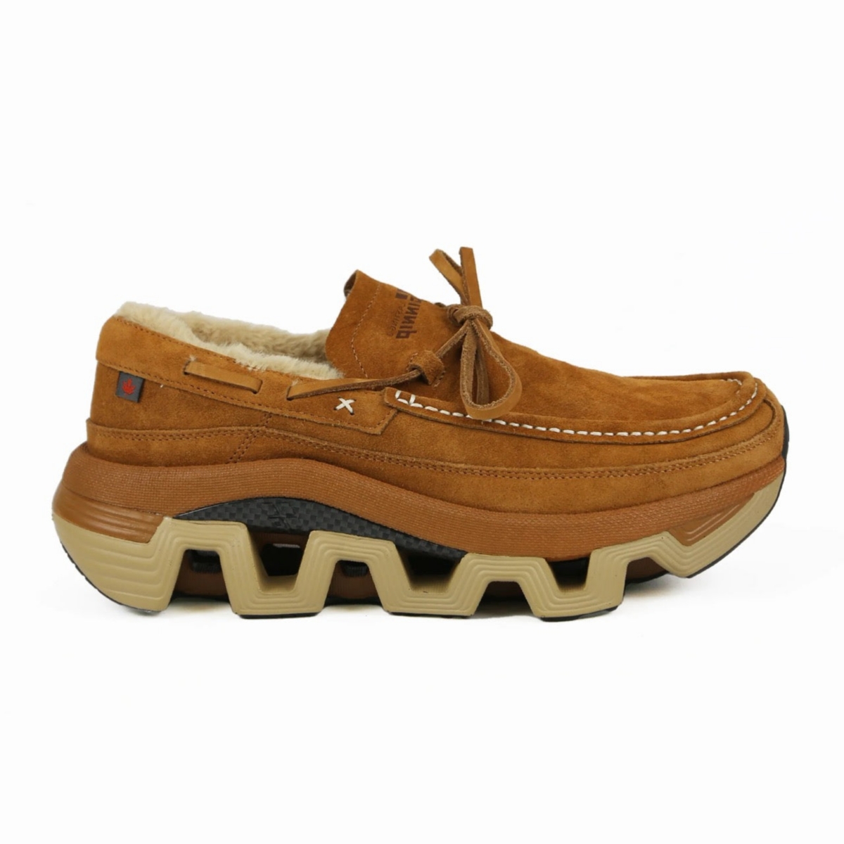 Click here for Pinnip Mens Genuine Suede Winter Loafers - Chestnu... prices