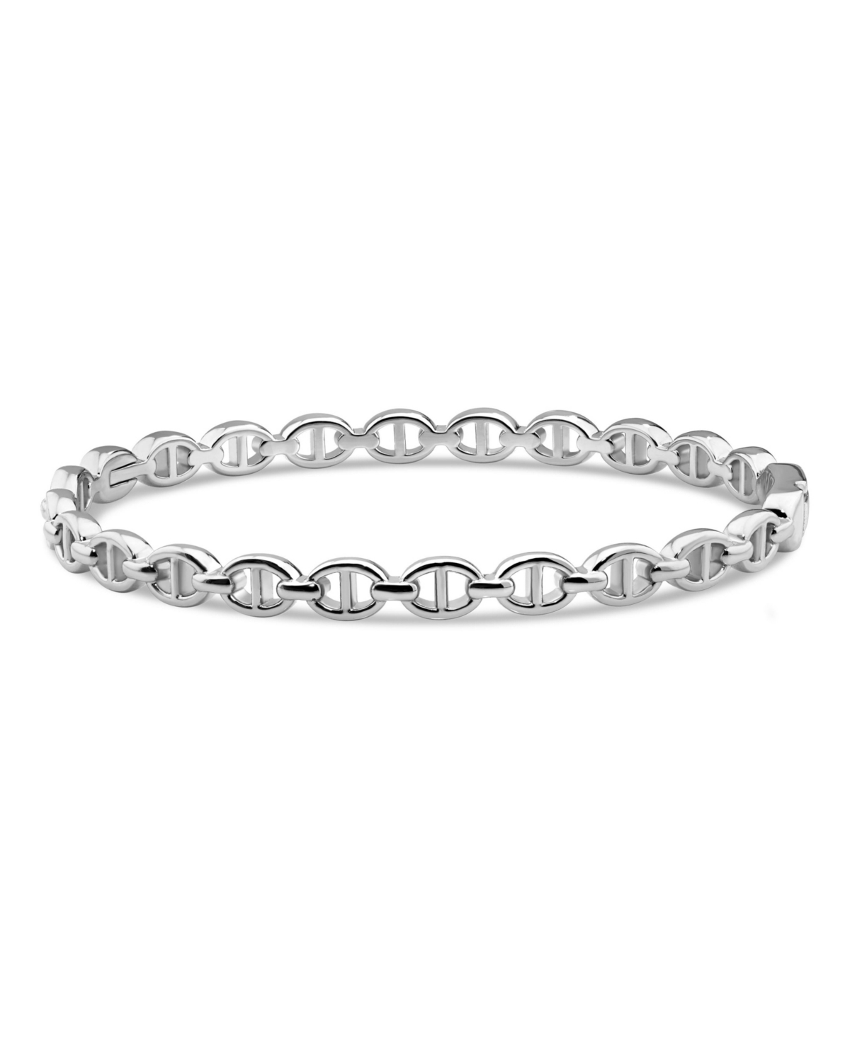 Click here for Devata Mariner Anchor Bangle Bracelet in Rhodium P... prices