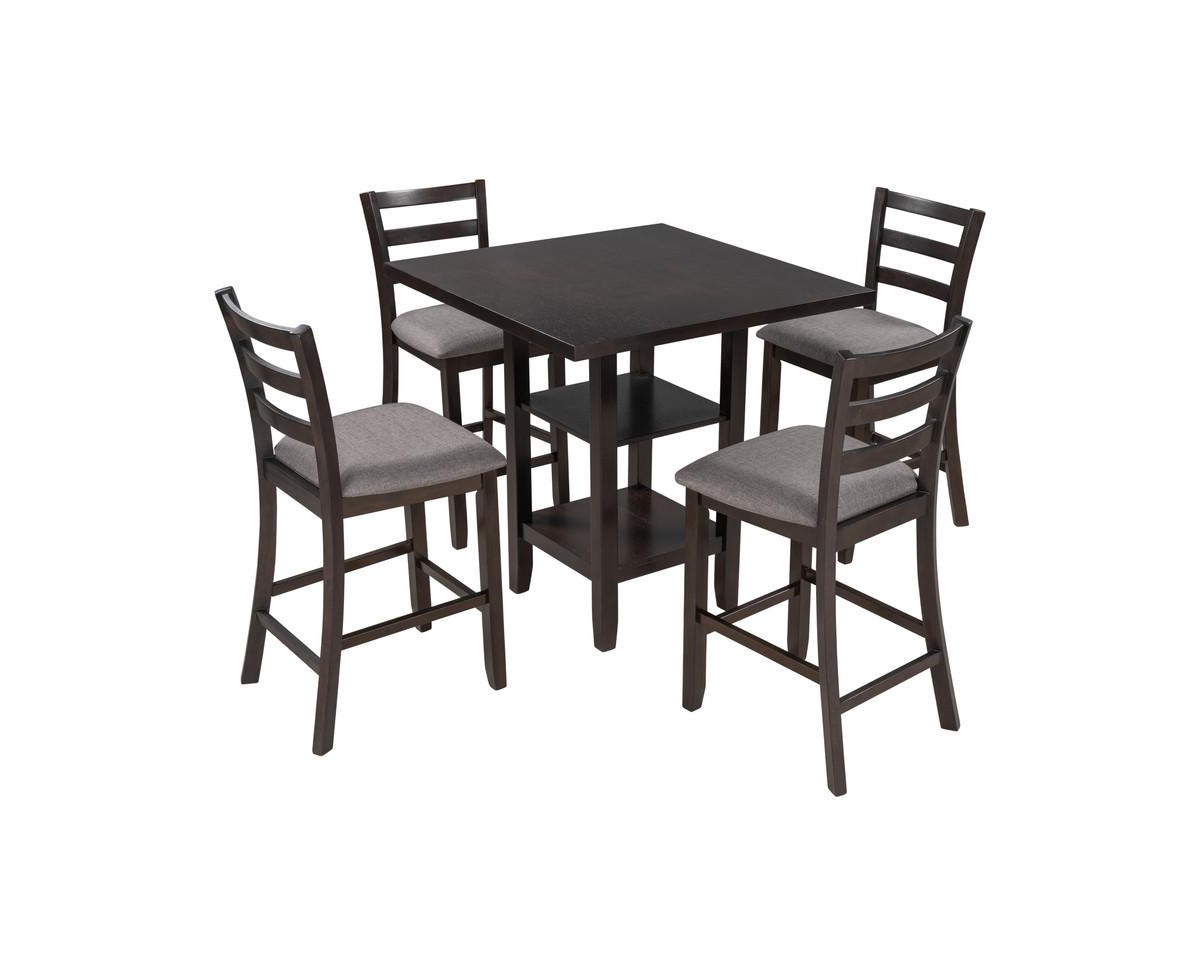 Click here for Casainc Trexm 5-Piece Counter Height Dining Set wi... prices