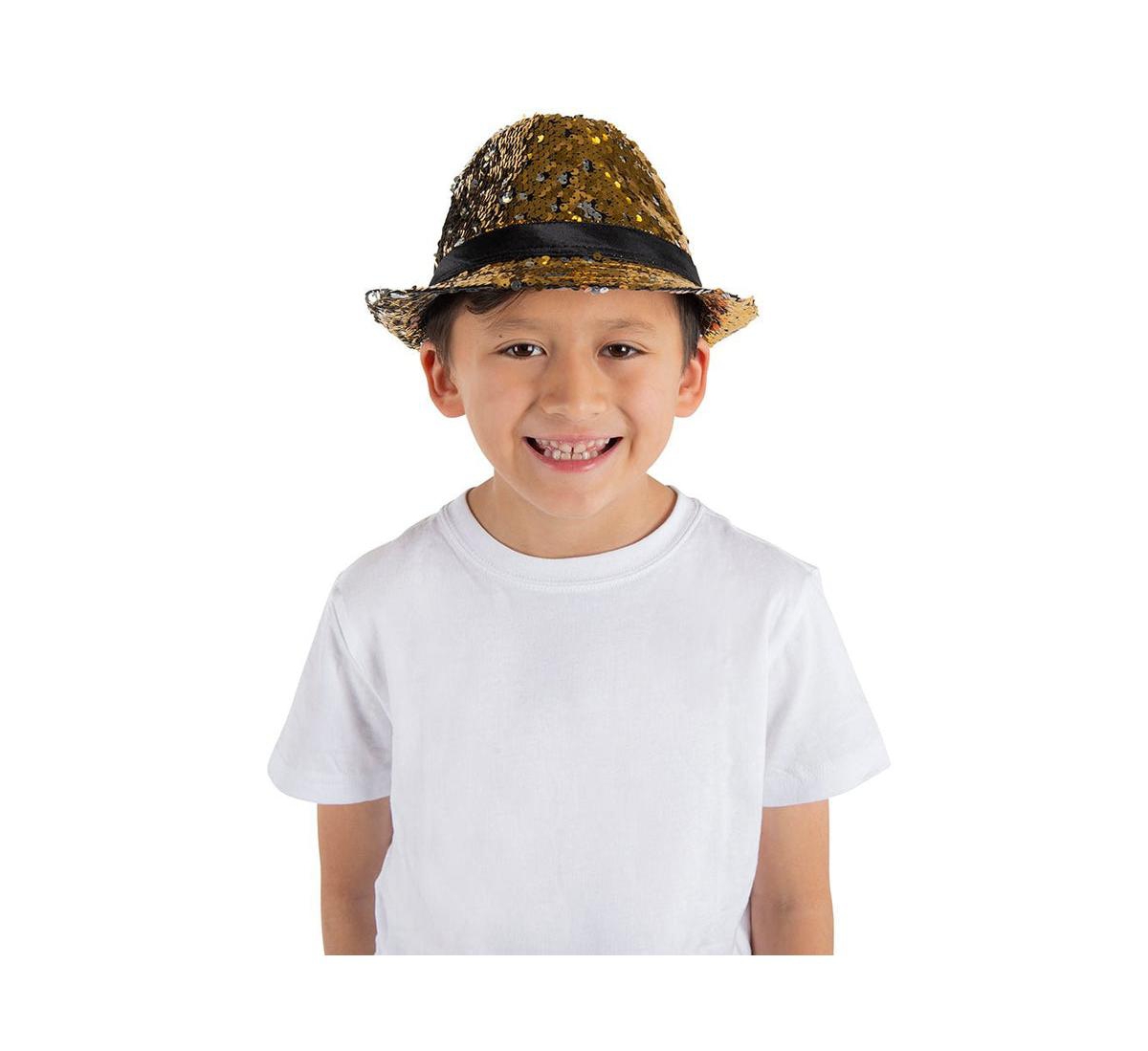 Click here for Dress Up America Sequin Party Fedora Hat - Kids -... prices