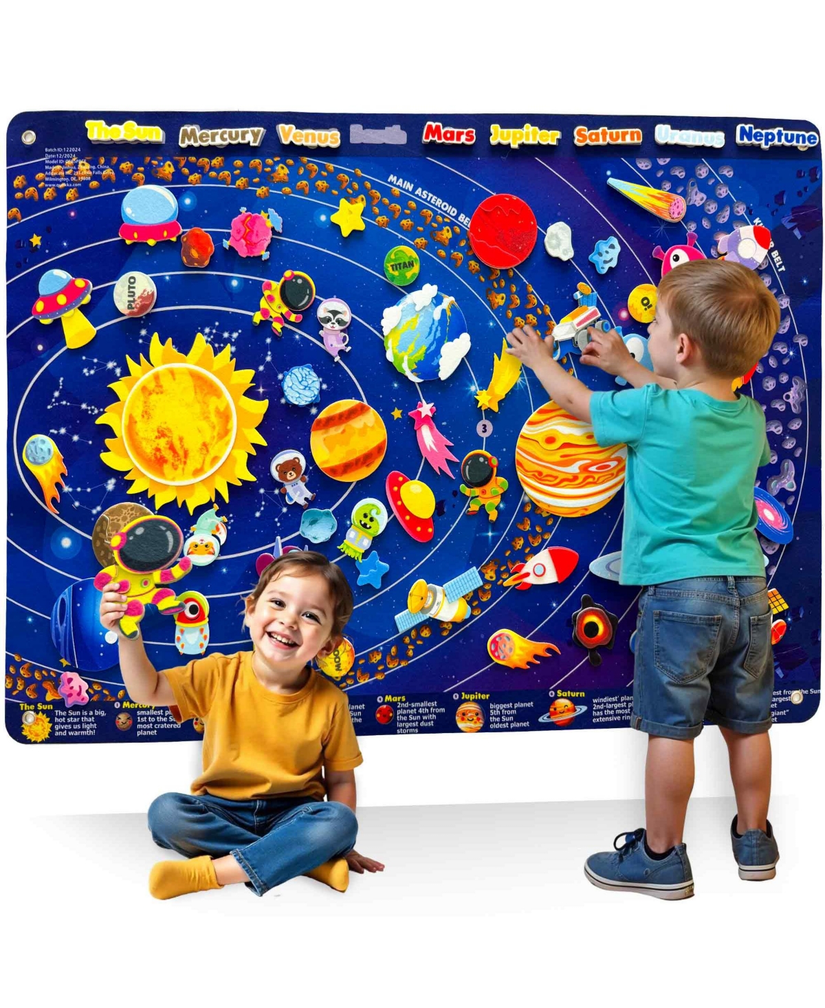 Click here for Quokka Space Felt Board for Kids 3-5 Years Old - S... prices