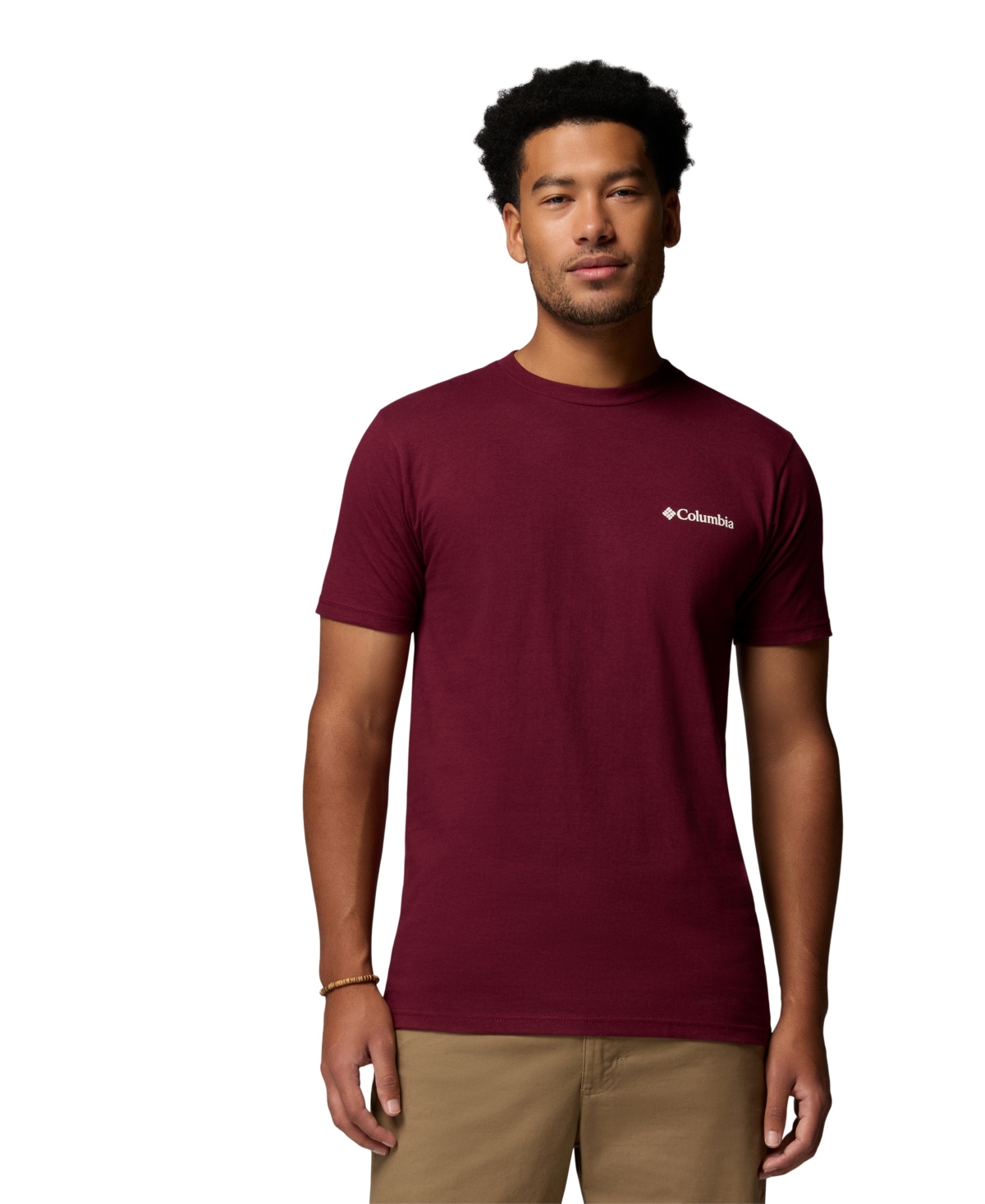 Click here for Columbia Mens Cycle Graphic T-Shirt - Rich Wine prices