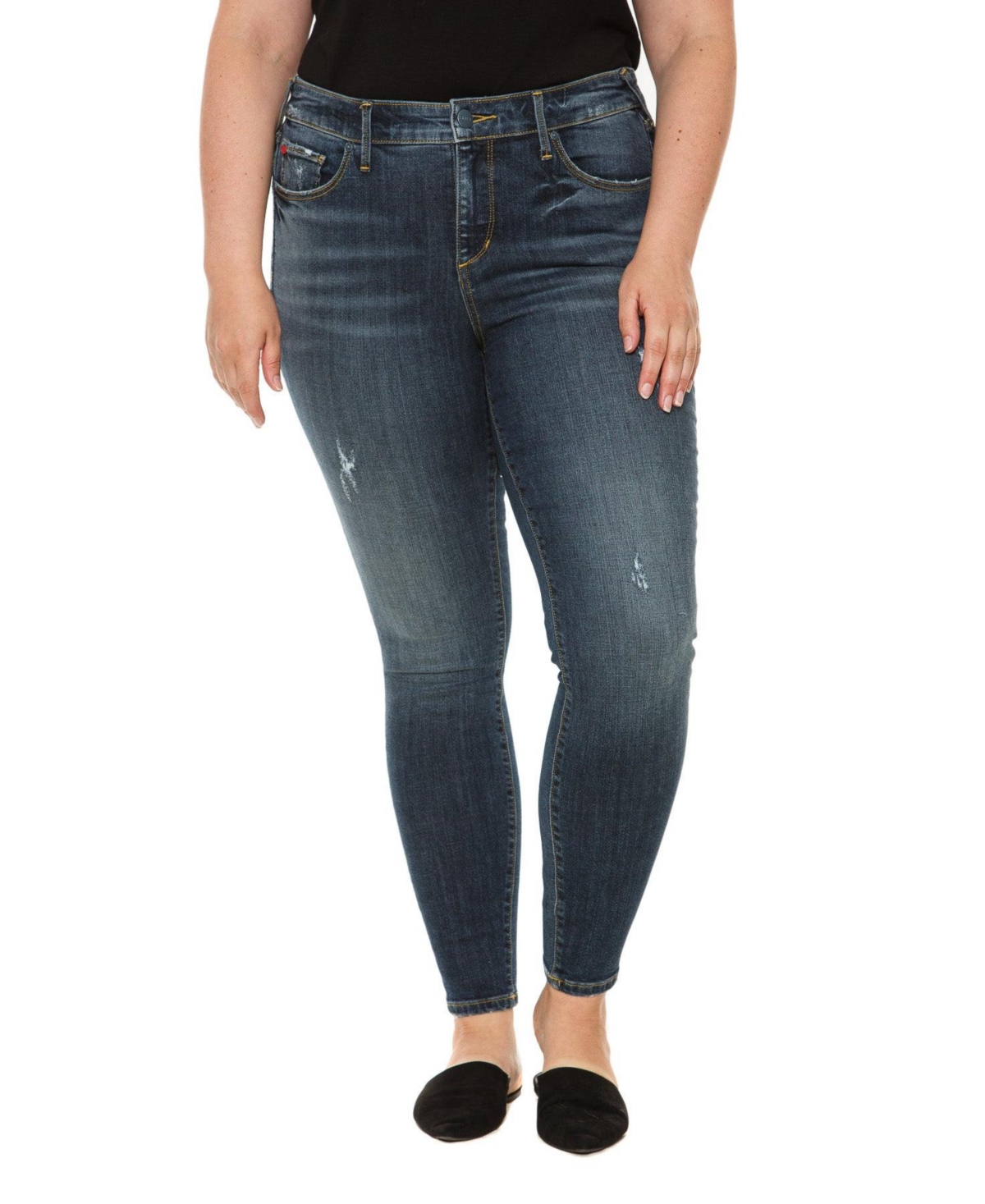 Click here for Slink Jeans Womens Denim Mid Rise Ankle Skinny in... prices