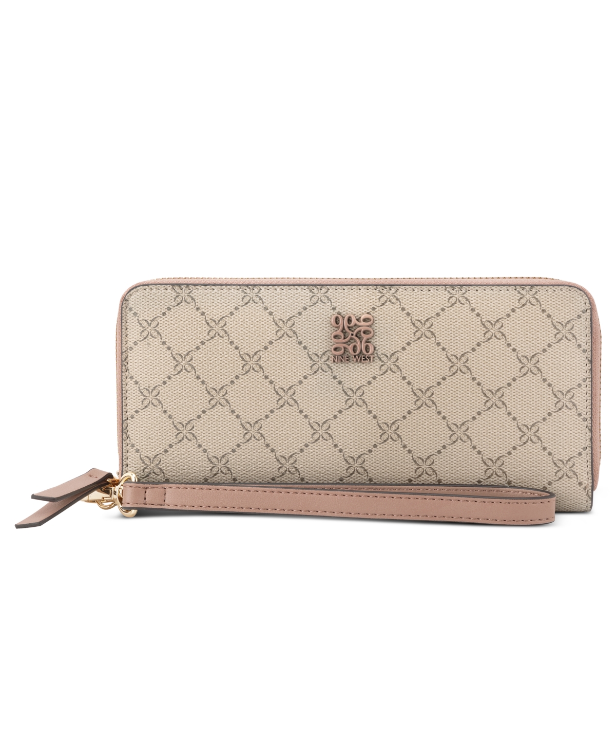 Click here for Anders Slg Zip Arnd Wrslt Wllt - Beige Logo/Blushi... prices