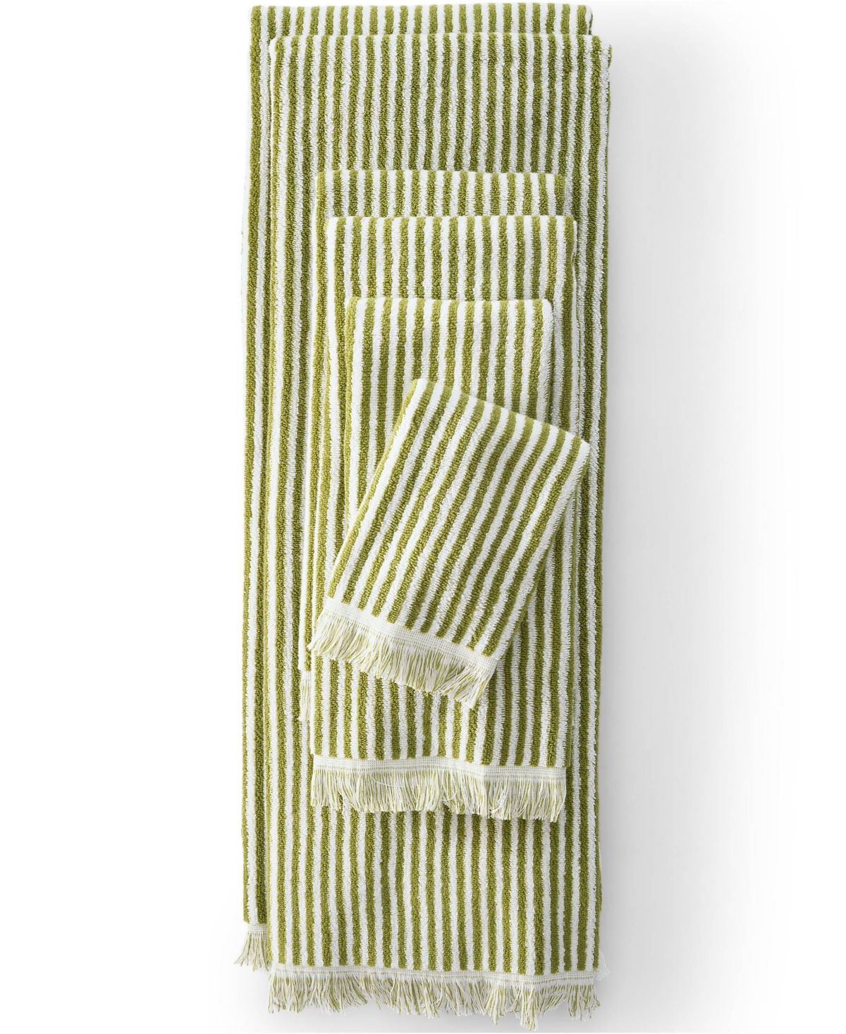 Click here for Lands End Cotton Yarn-dyed Stripe 6-Piece Bath Tow... prices