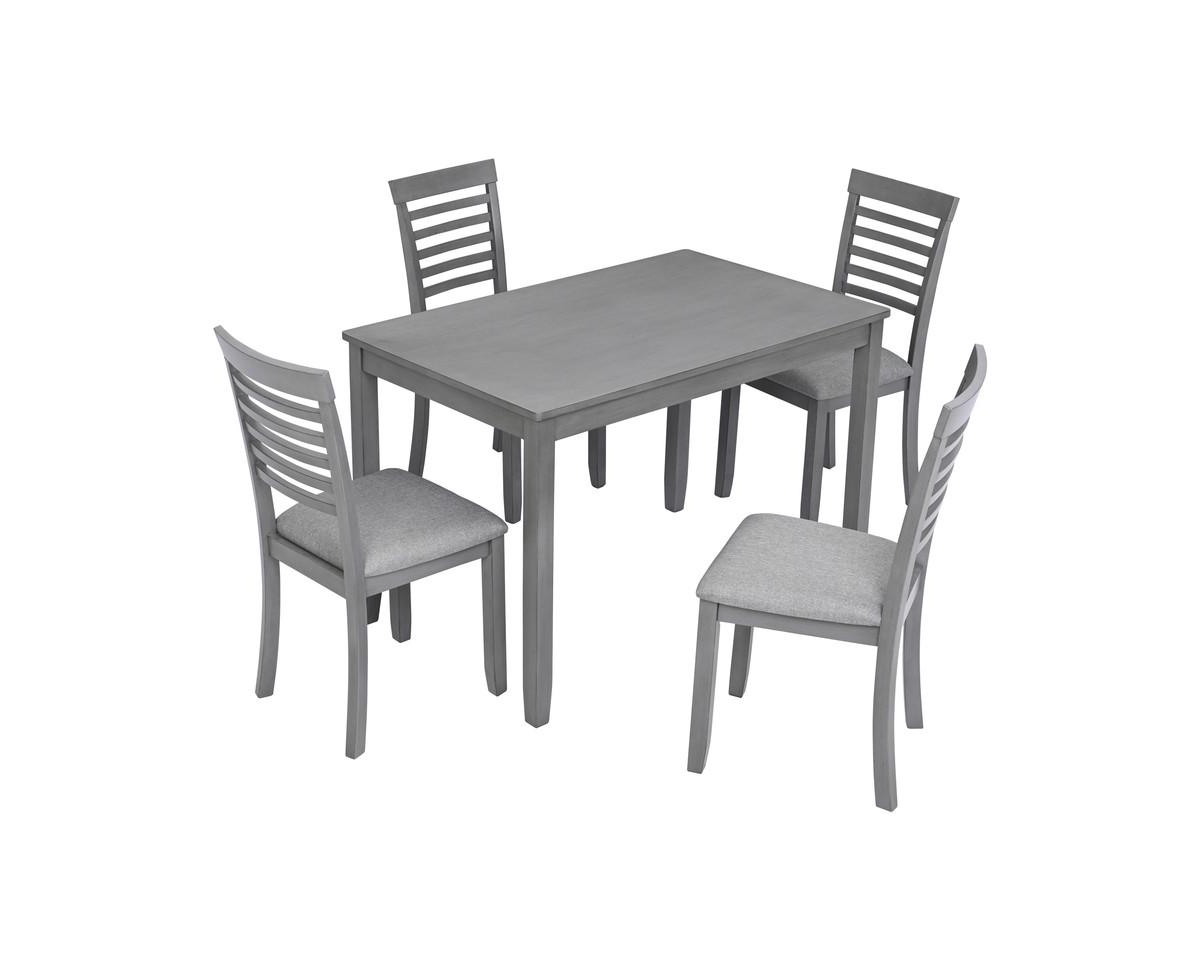 Click here for sumyeg 5-Piece Modern Dining Set with Rectangular... prices