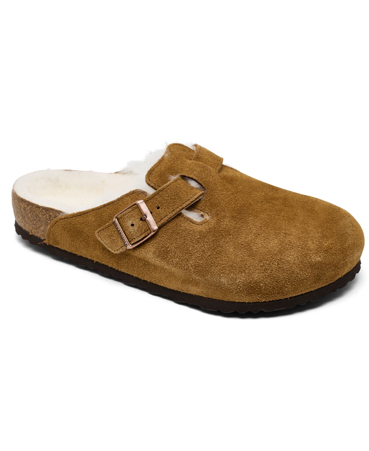 Click here for Birkenstock Mens Boston Shearling Suede Leather Cl... prices