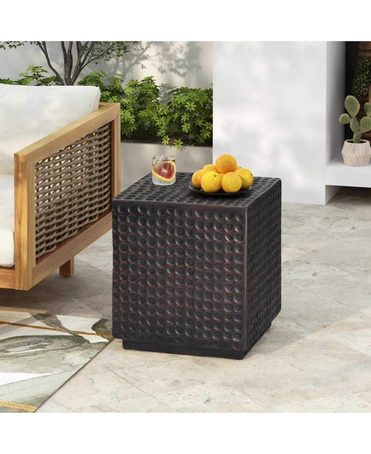 Click here for Streamdale Outdoor Side Table  Patio End Table Cub... prices