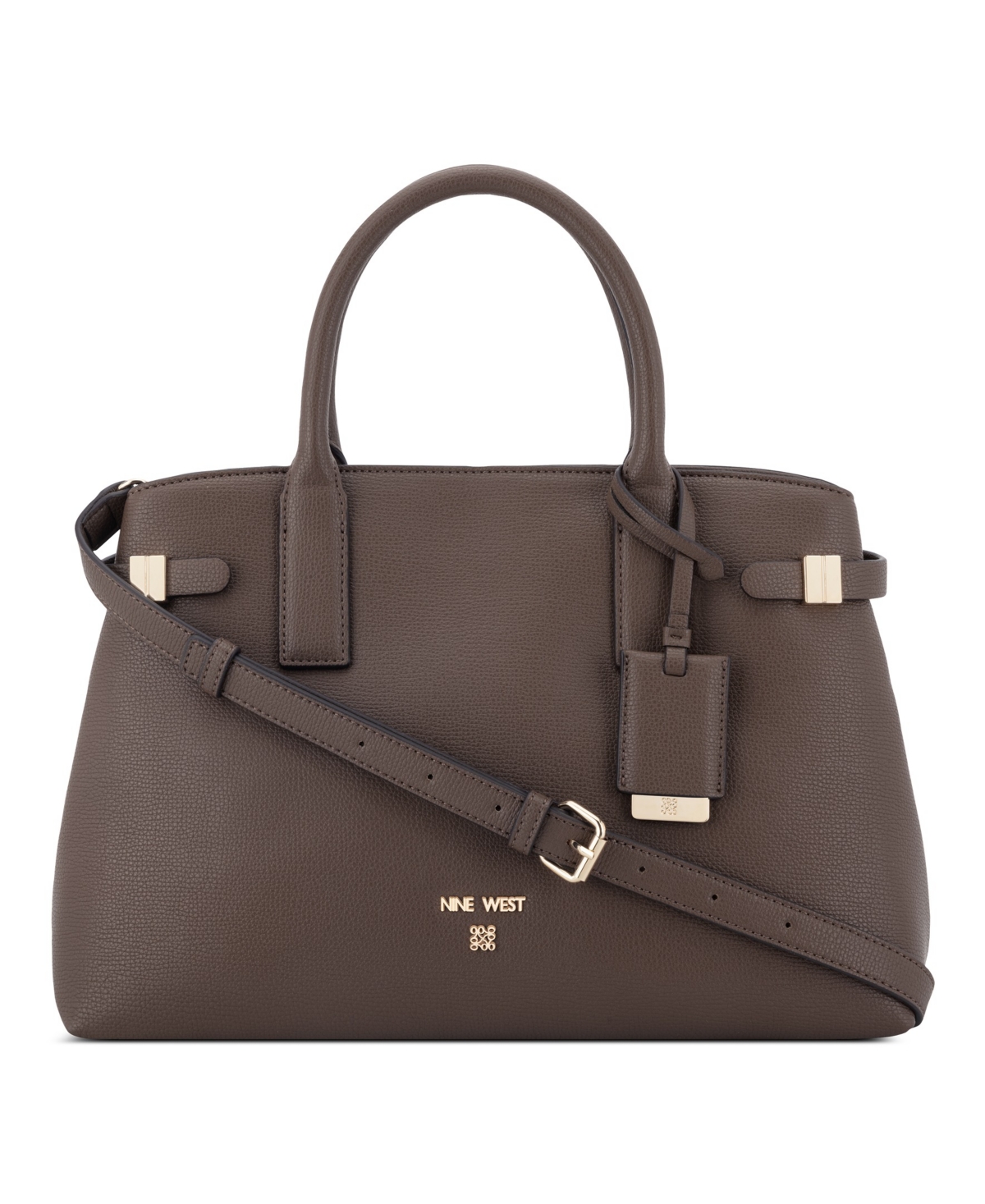Click here for Nine West Aira Large Satchel Bag - Cocoa prices