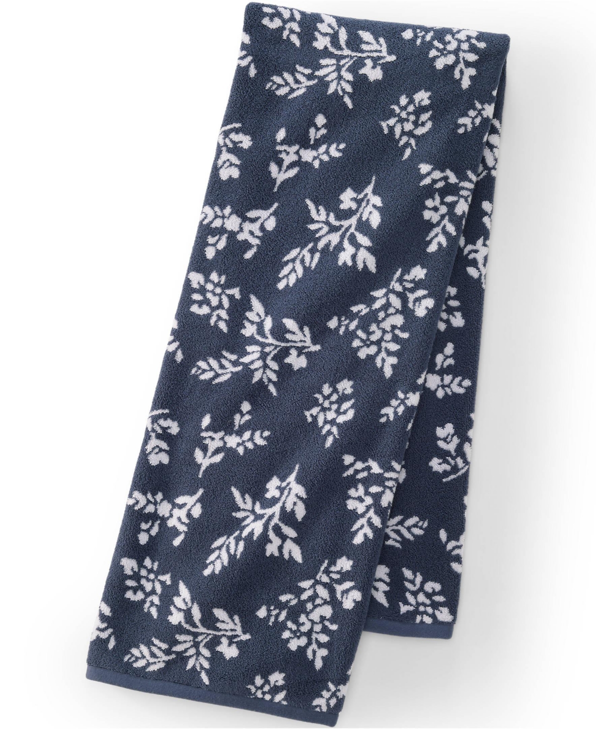 Click here for Lands End Cotton Jacquard Bath Towel - Antique nav... prices