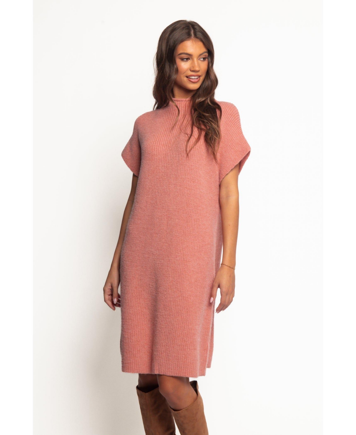Click here for Petal and Pup Womens Wright Knit Mini Dress - Pink prices