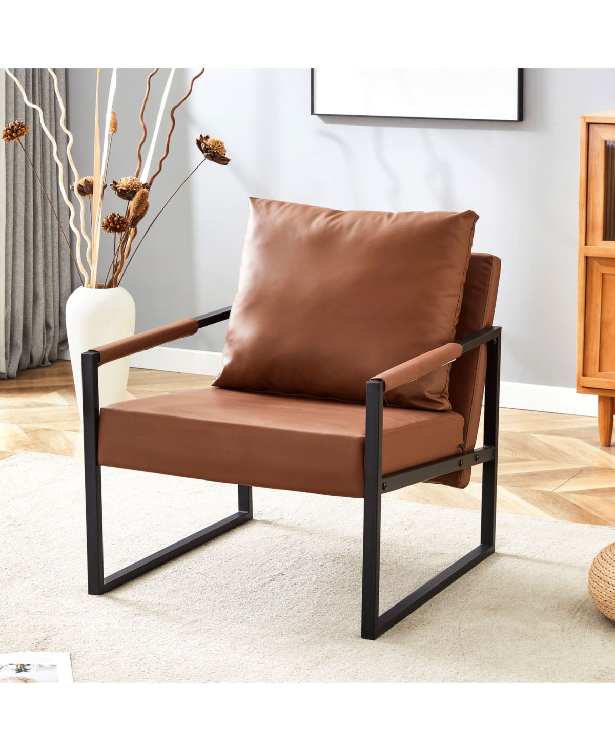 Click here for Streamdale Furniture Classic Brown Pu Leather & Me... prices
