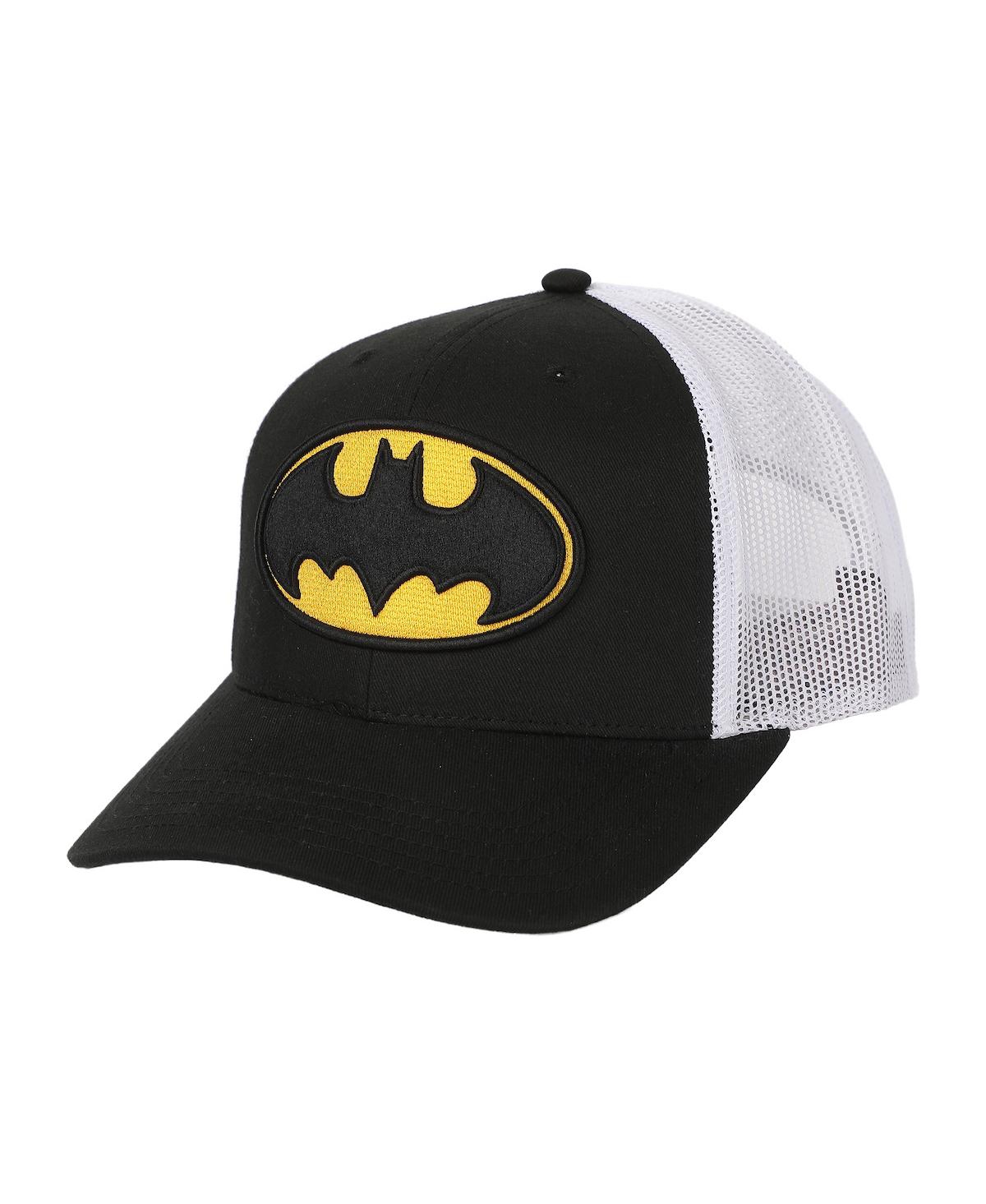 Click here for Batman Mens Embroidered Logo Black Trucker Hat - B... prices