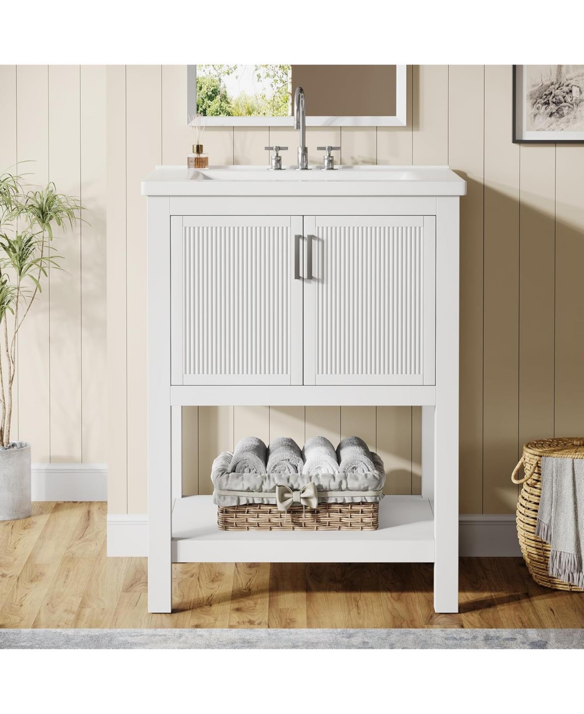 Click here for Tribesigns 24" Bathroom Vanity with Sink  Mod... prices