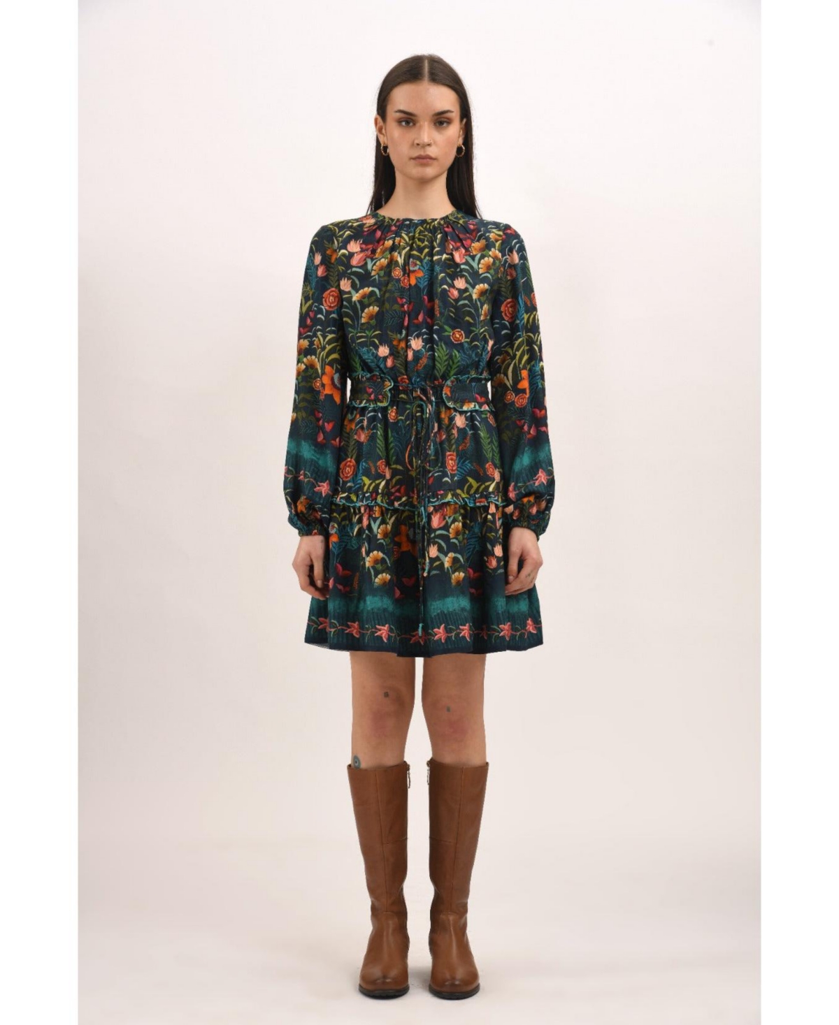 Click here for Celina Moon Womens Starlight Mini Dress - Teal/nav... prices