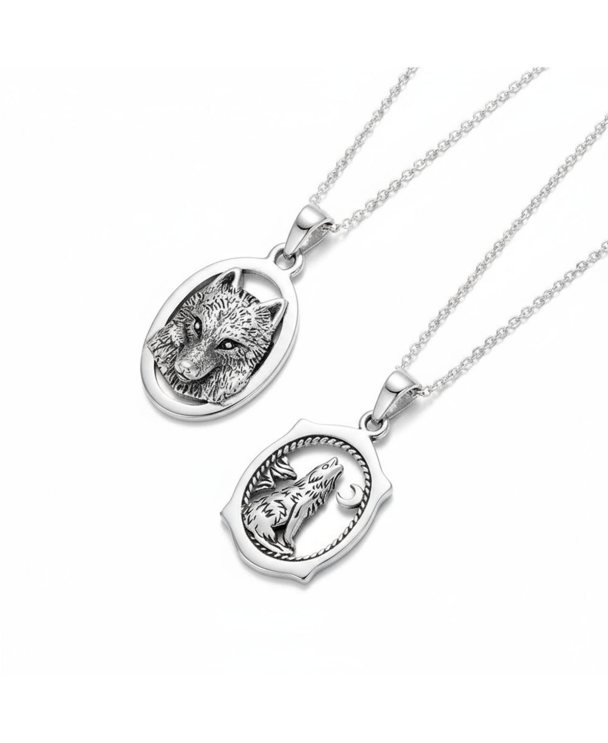 Click here for Bling Jewelry Set of 2 Celestial Werewolf Wicca Ov... prices