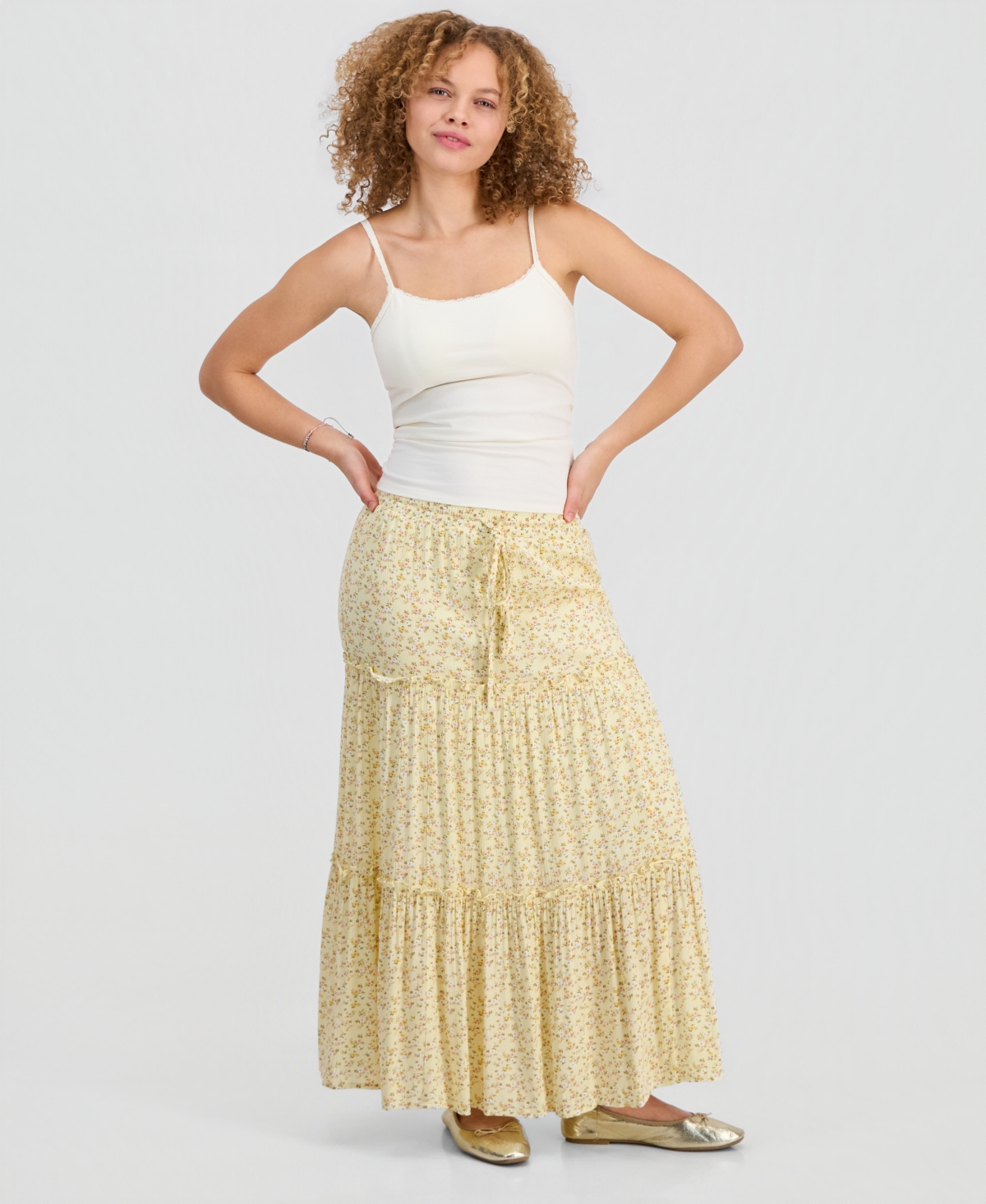 Click here for Celebrity Pink Juniors Tiered Maxi Skirt - Spring... prices