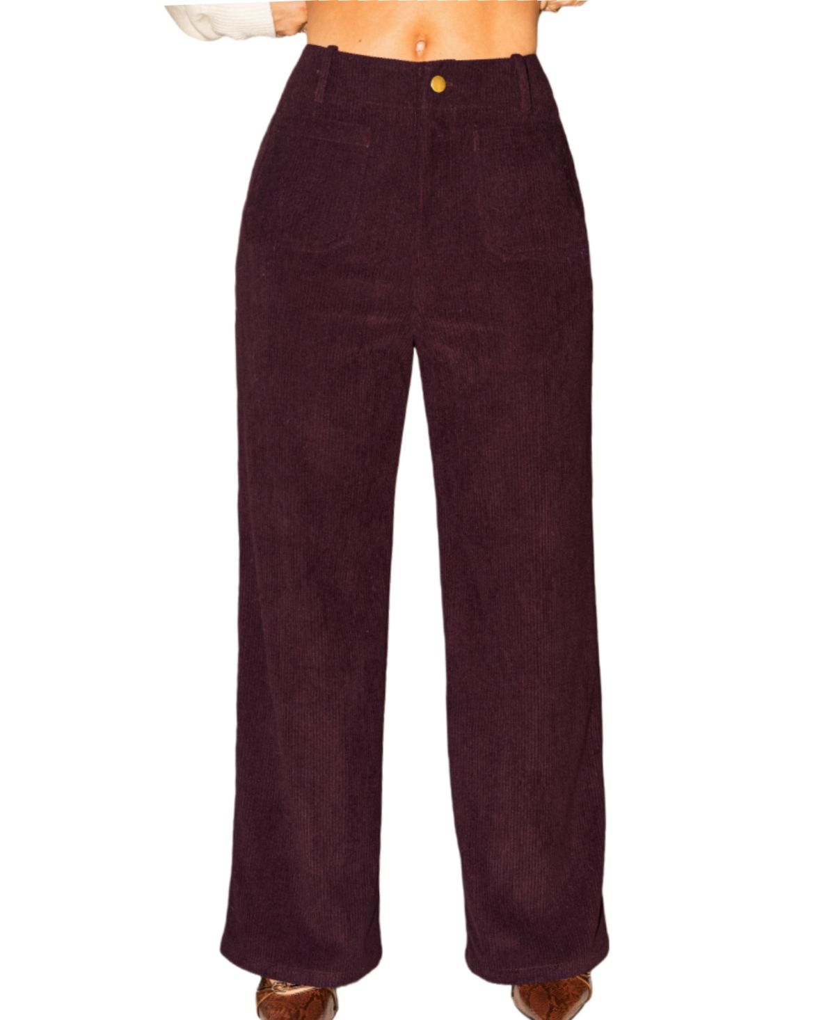 Click here for Cupshe Womens Merlot Burgundy Pants - Brown prices