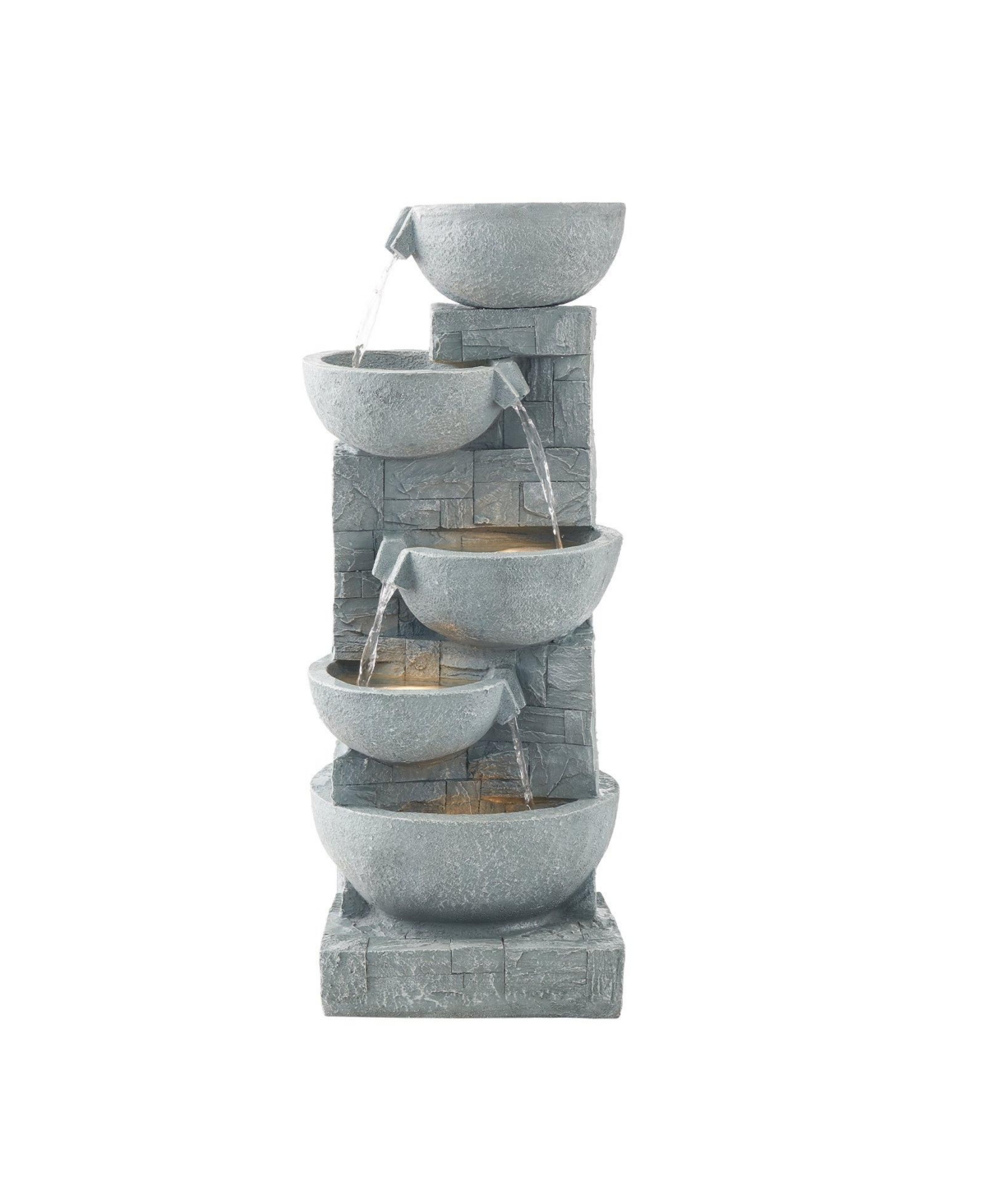Click here for Slickblue Outdoor 5-Tier Bowl-Shaped Water Fountai... prices