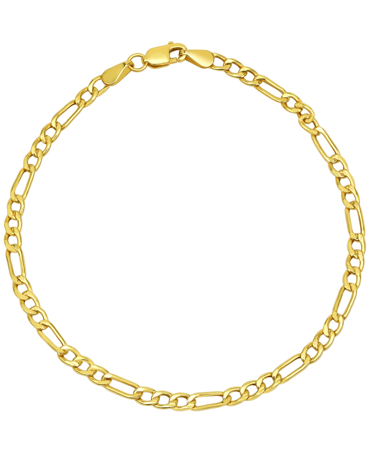 Click here for Macys Figaro Link Bracelet in 18k Yellow Gold - Ye... prices