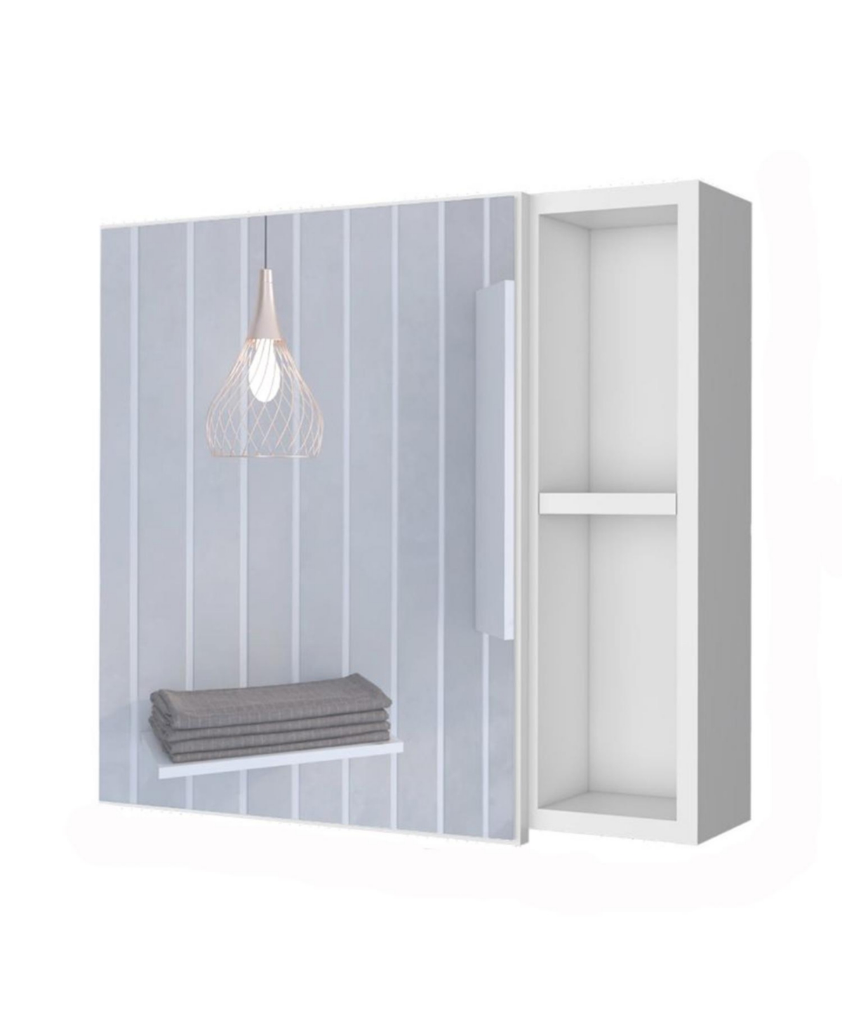 Click here for Airsurfer Metal Wall-Mounted Medicine Cabinet with... prices