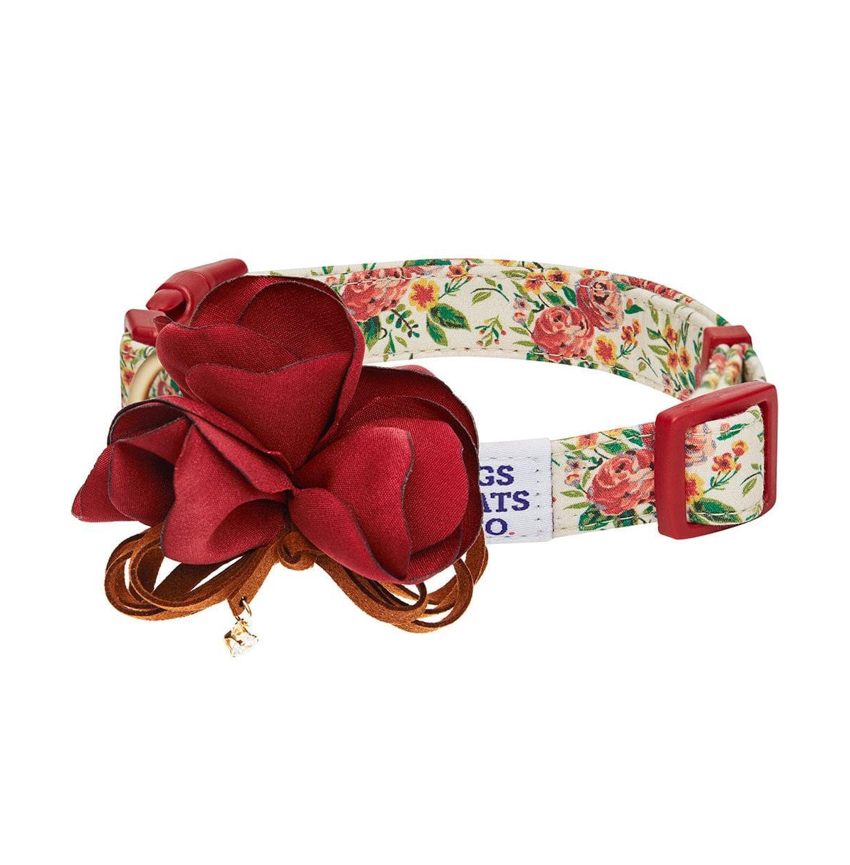 Click here for Dogs & Cats & Co. Pet Spring Floral Dog Collar wit... prices