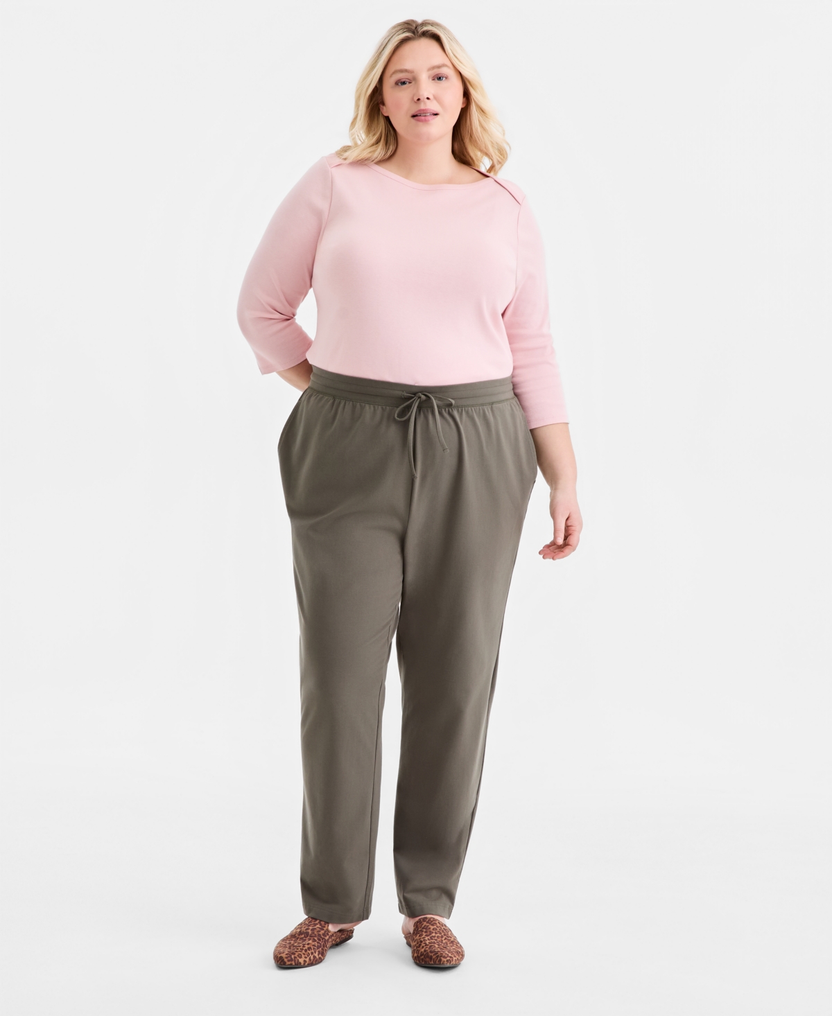Click here for Style & Co Plus Size Knit Pull-On Pants  Exclusive... prices