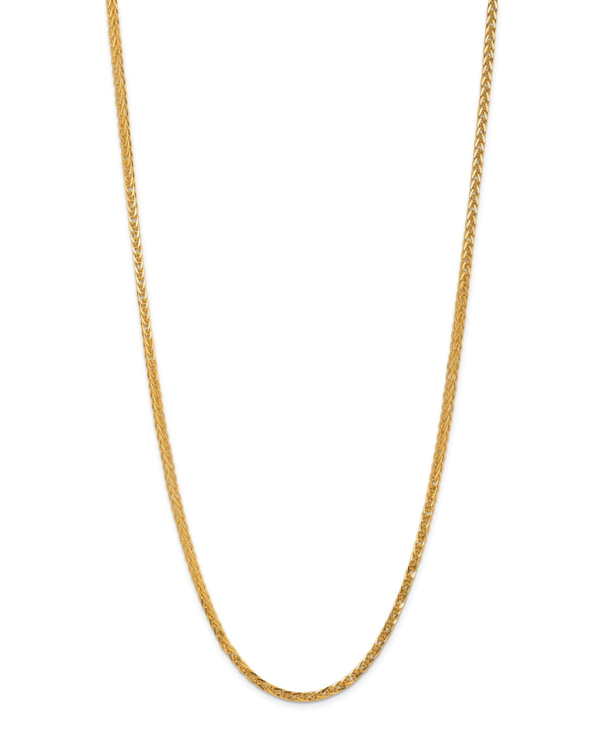 Click here for Macys Wheat Chain Necklace in 24K Yellow Gold - Ye... prices