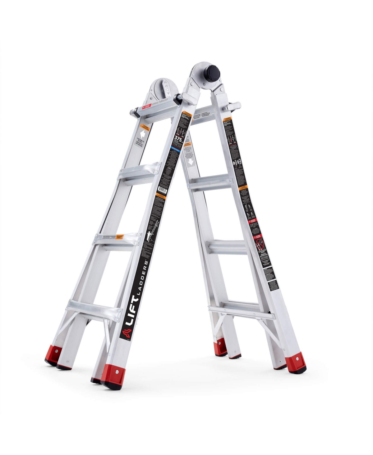 Click here for Lift Ladders 18 Foot Reach 5 in 1 Multi Position A... prices