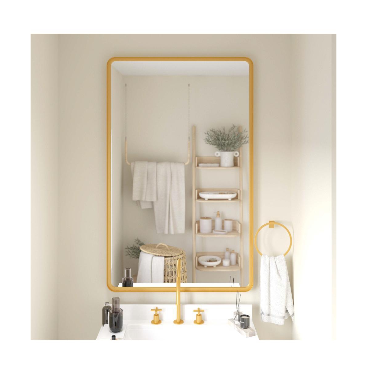 Click here for Emma+Oliver Afsin Wall Mirror with Silver Backed G... prices