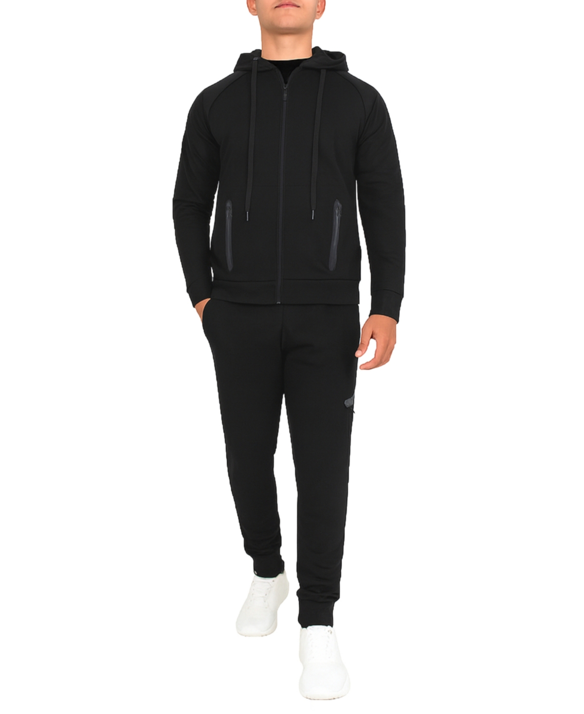 Click here for Blu Rock Mens Slim-Fit Tech Fleece Hoodie and Jogg... prices