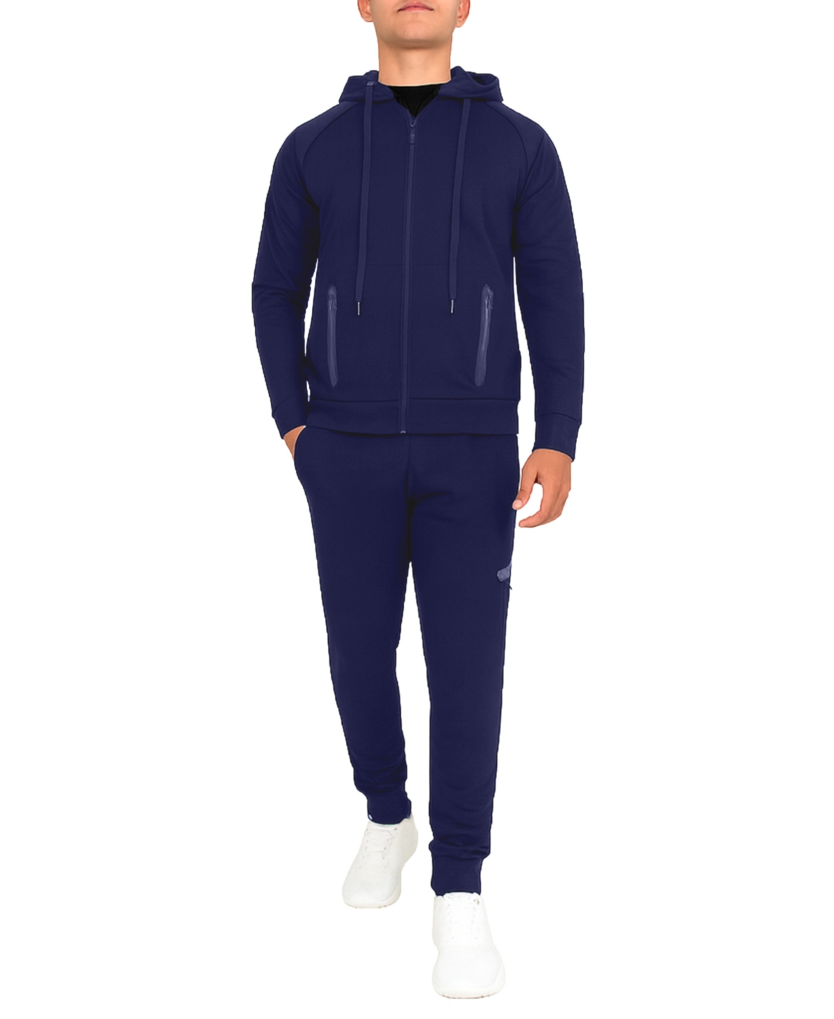 Click here for Blu Rock Mens Slim-Fit Tech Fleece Hoodie and Jogg... prices
